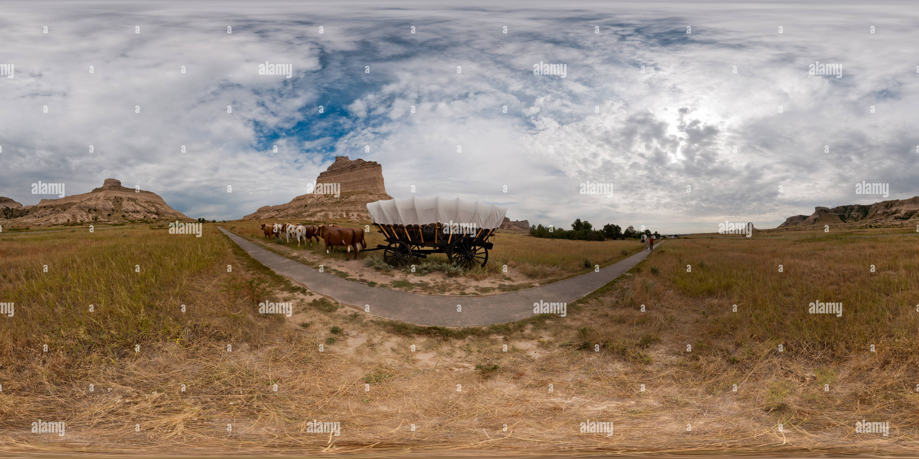360° view of Along the trail, Scotts Bluff, Nebraska - Alamy