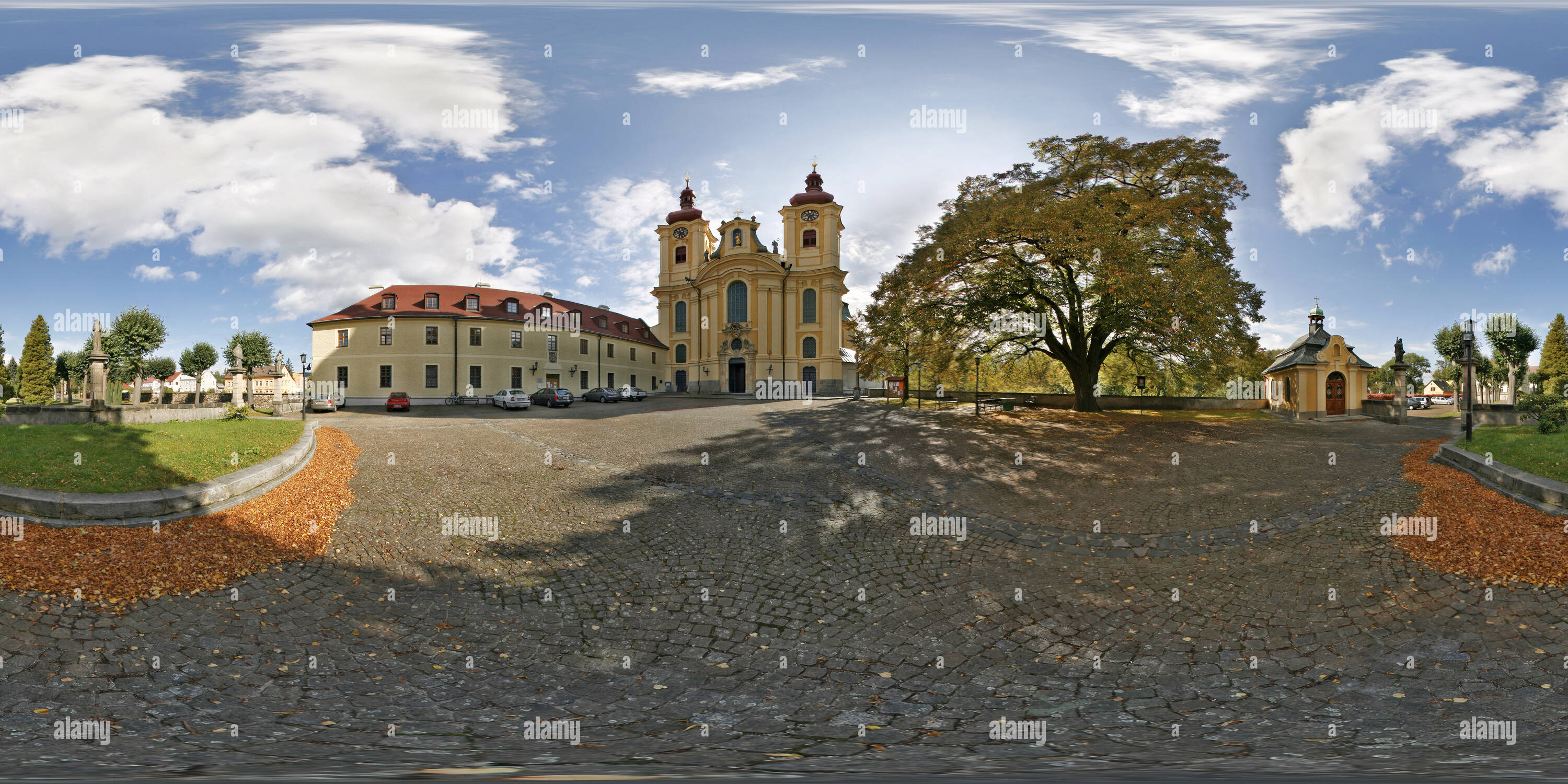 360° view of Hejnice, pilgrimage Church - Alamy