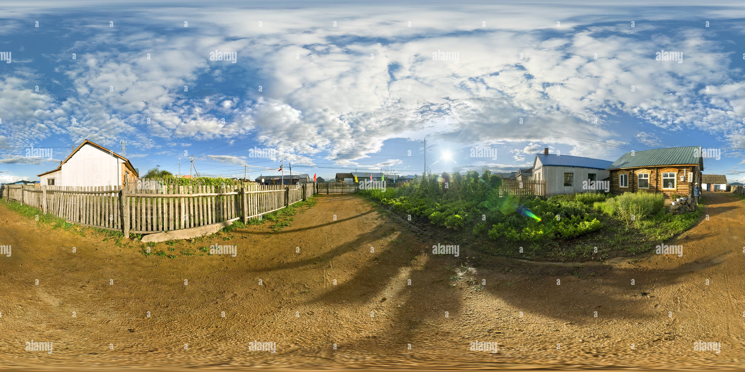 360° view of Enhe Russian village in Eerguna——The Russian national home ...