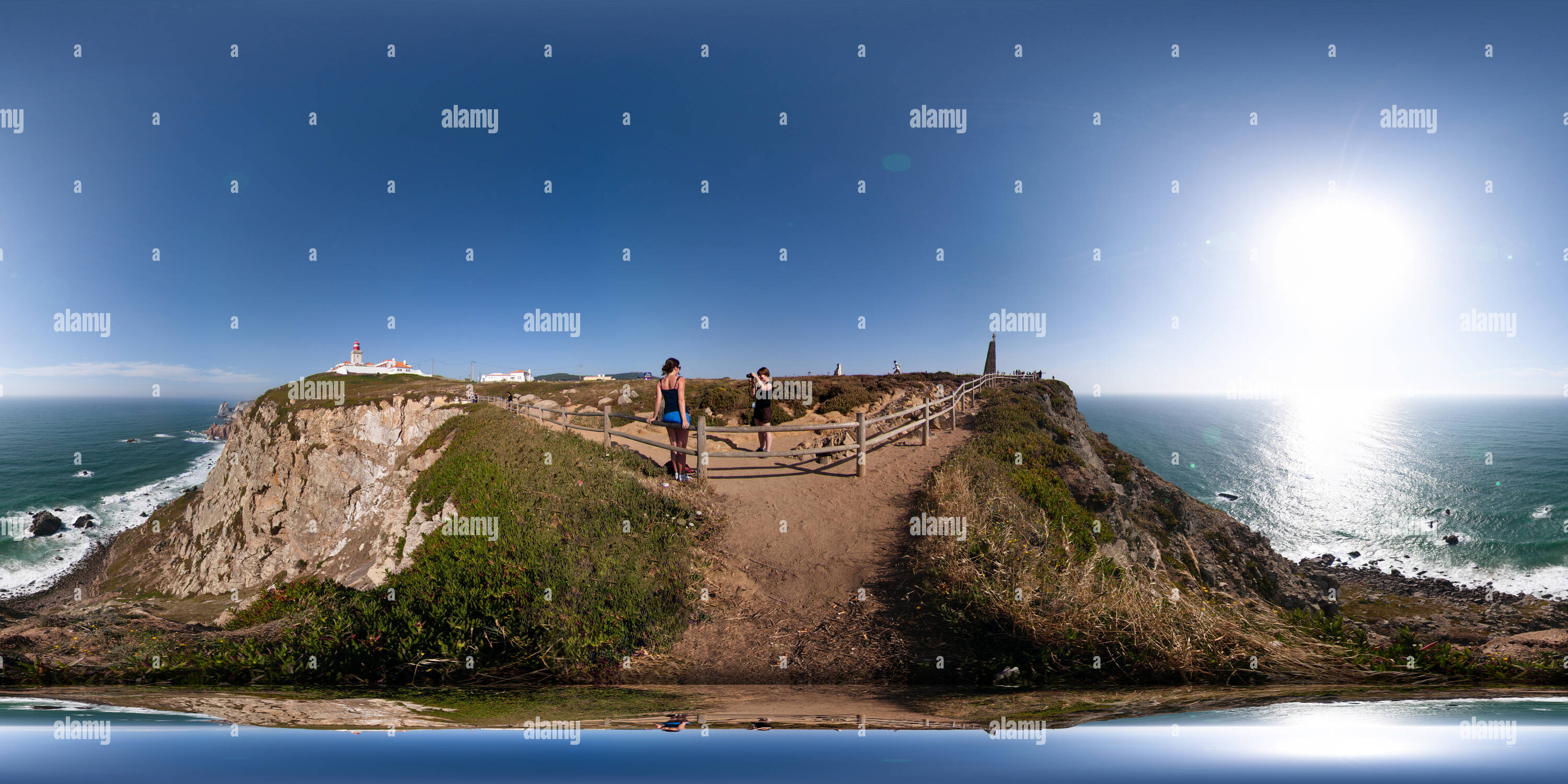 360° view of Cabo da Roca (Cape Roca - Alamy