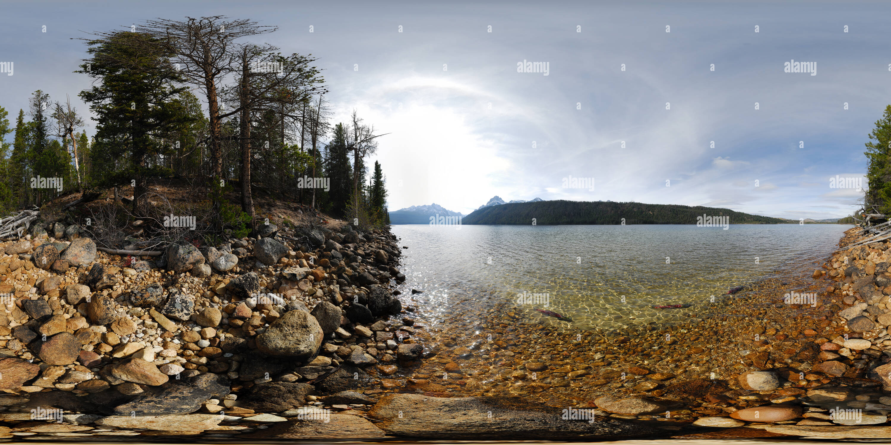 360° view of Redfish Lake, Sawtooth Recreation Area, Idaho, USA - Alamy