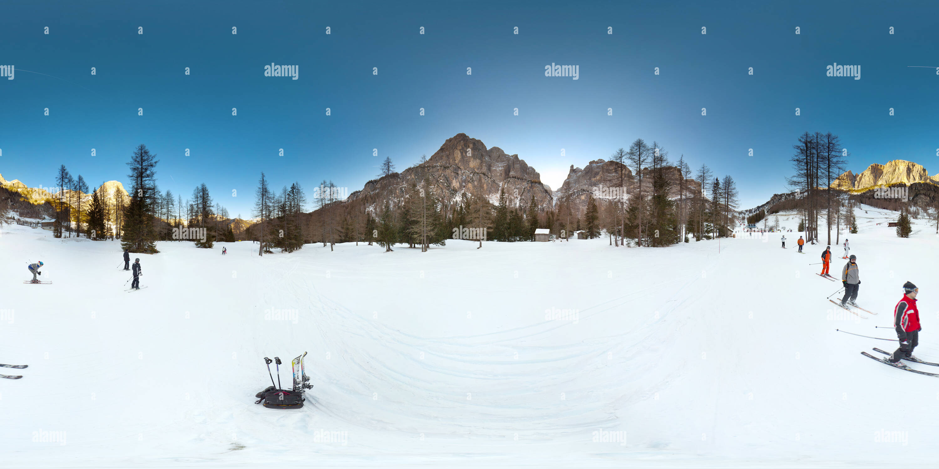 360° view of Colfosco, Val Gardena, Italy - Alamy