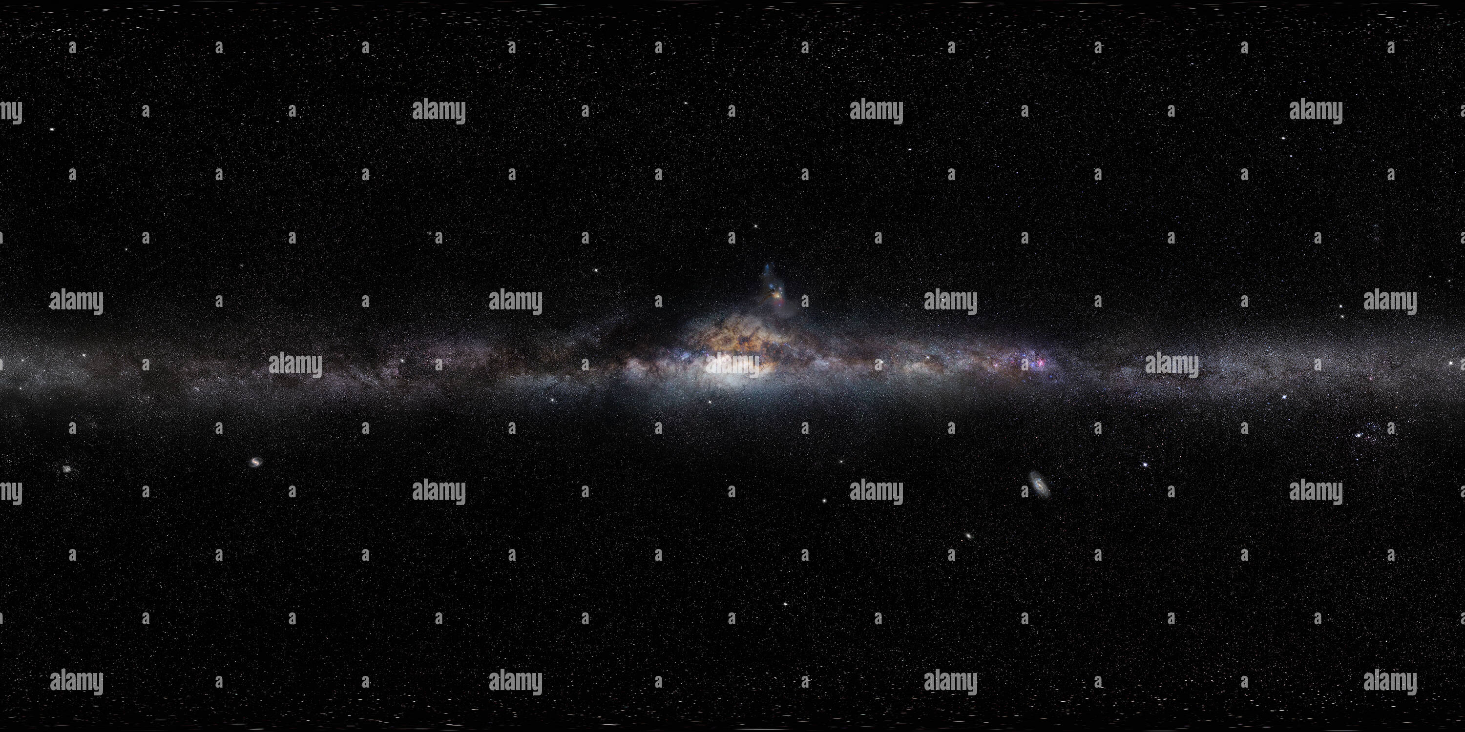 360° view of Artist’s impression of Milky Way Galaxy - Alamy