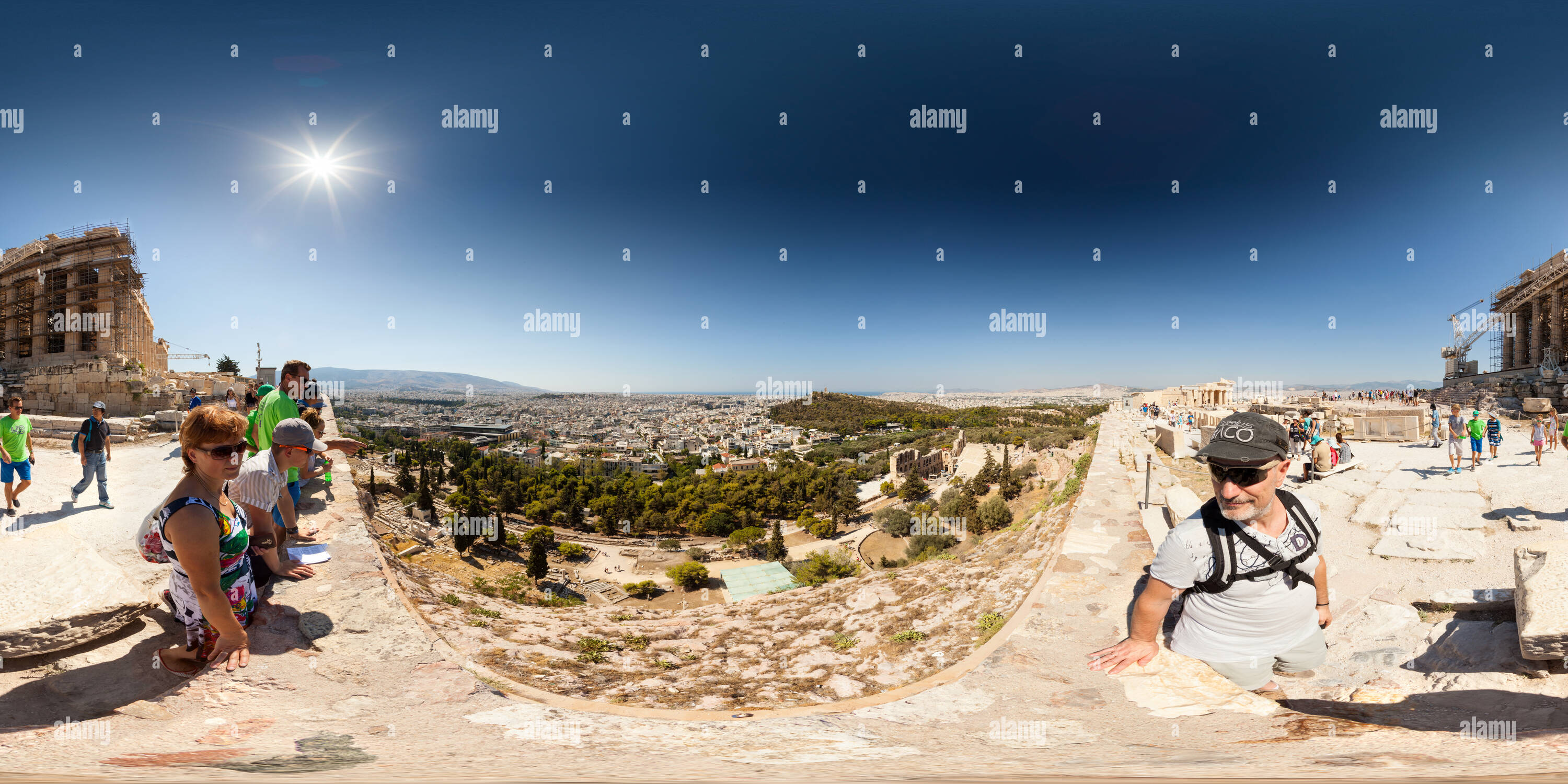 360° view of Acropolis of Athens, Greece - Alamy
