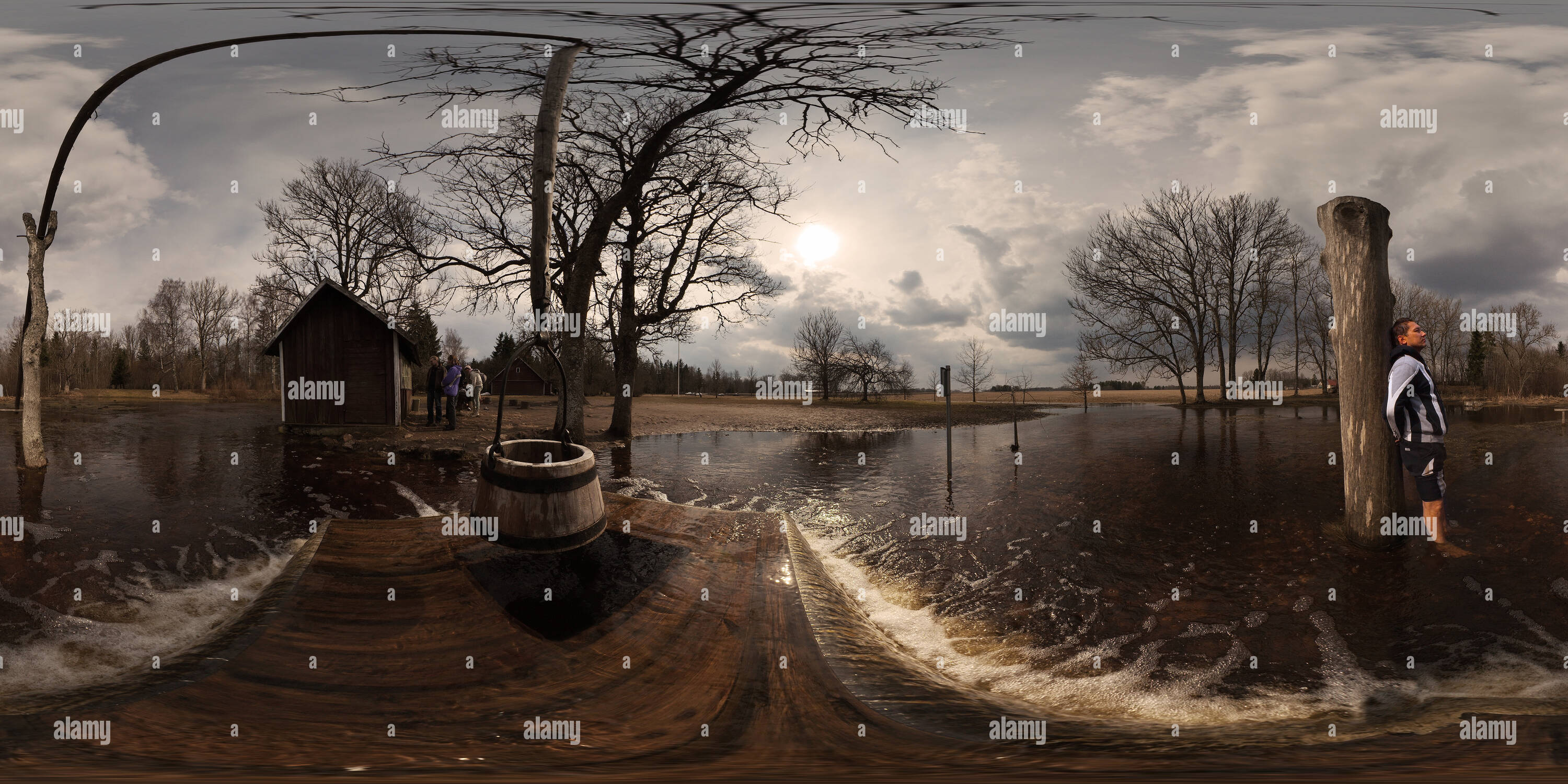 360° view of Tuhala Witch's Well - Energy column - Alamy