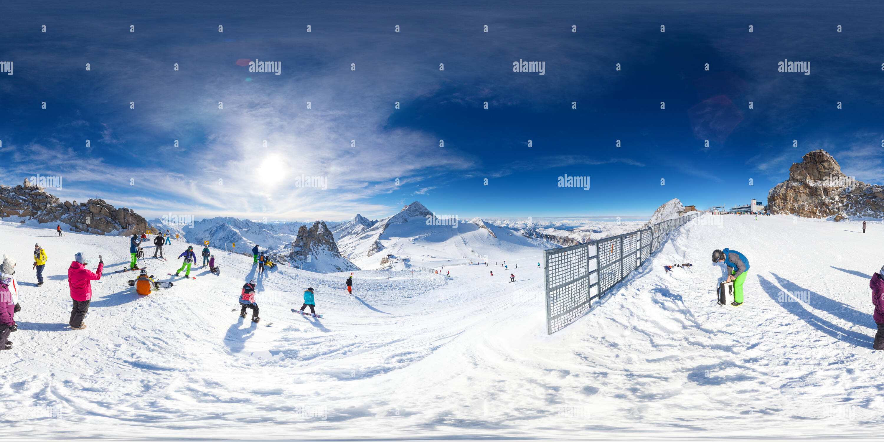 360° view of Ski resort Hintertux Glacier - Alamy