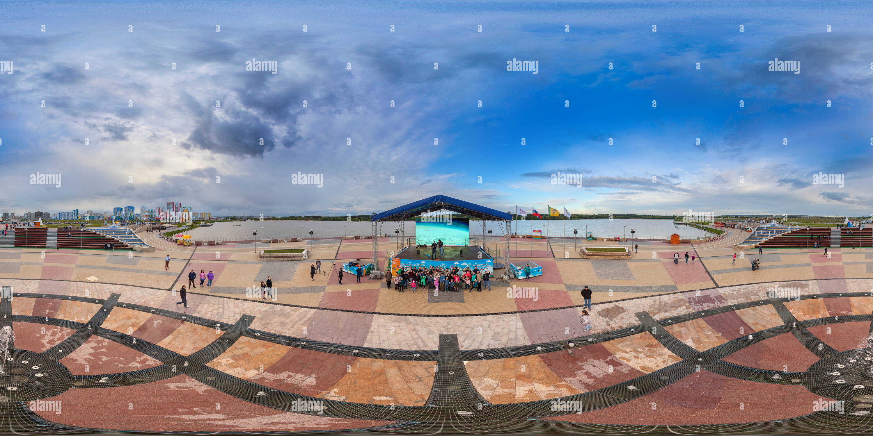 360° view of "Day of open space" by Nikita Popov in the Sputnik city ...