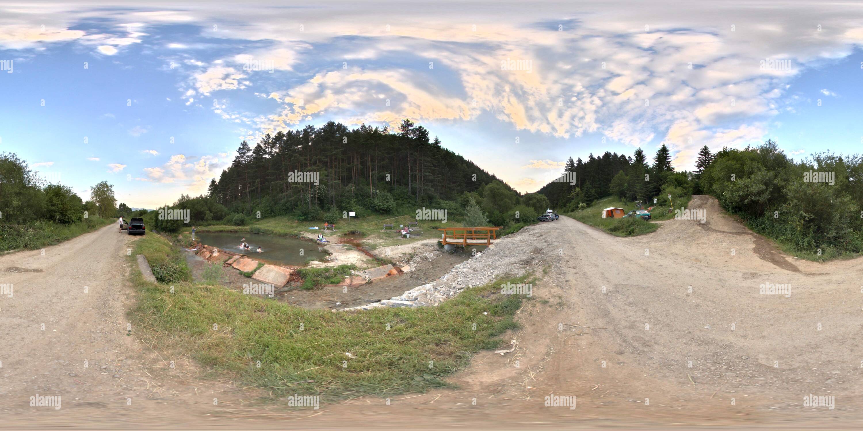 360° view of Kalameny - Termálny prameň - Alamy