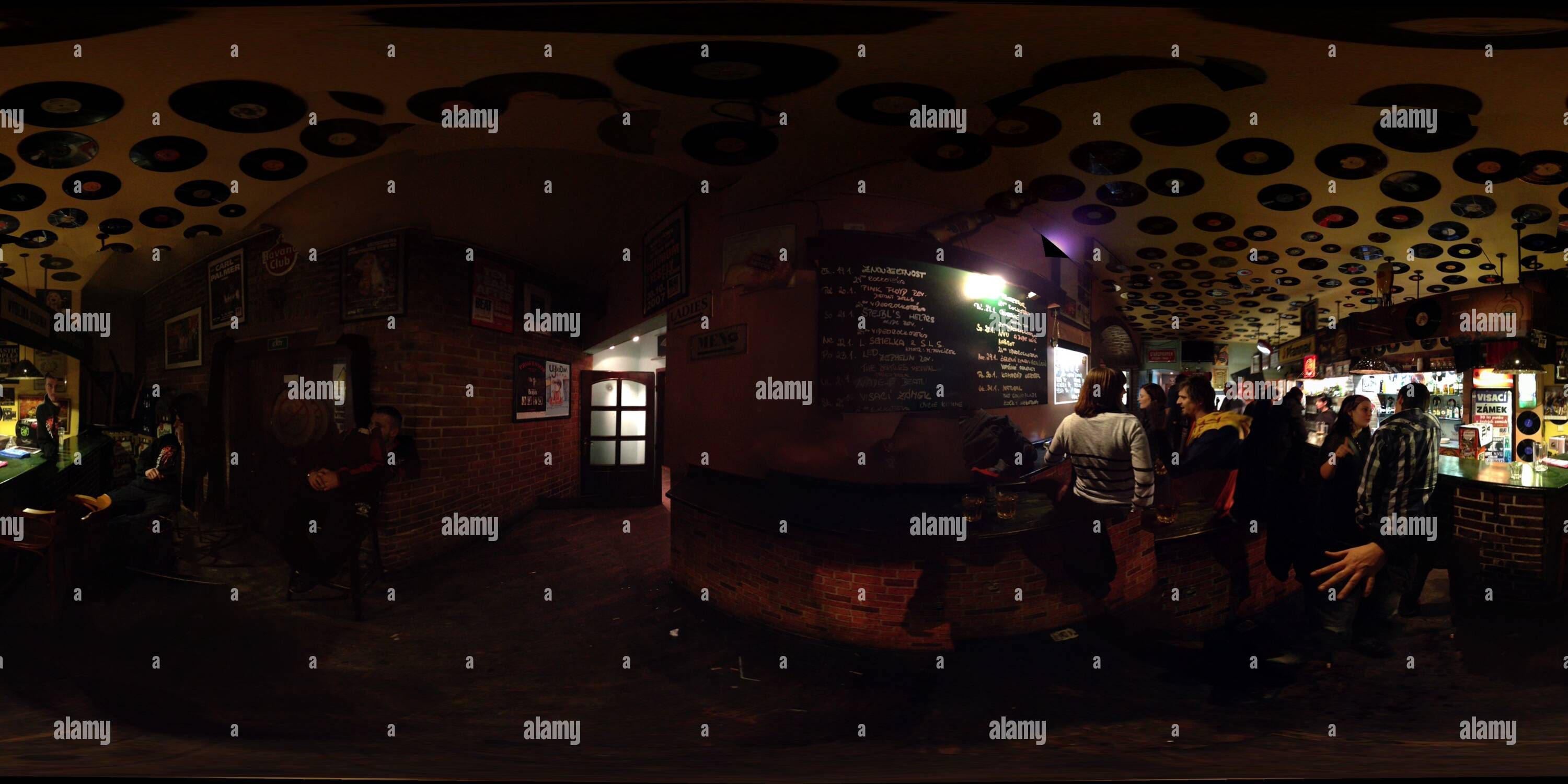 360° view of Vagon Music Bar - Entrance (iPhone panorama - Alamy