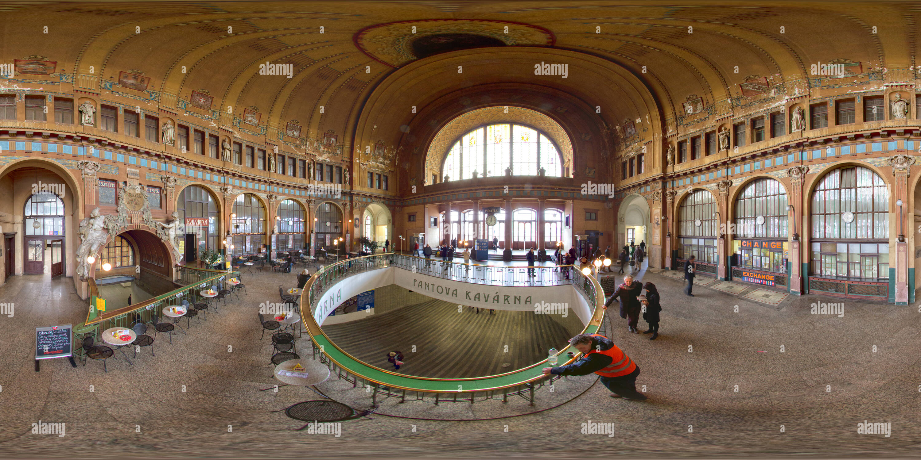 360° view of Fanta's Cafe, Prague Main Railway Station - Alamy
