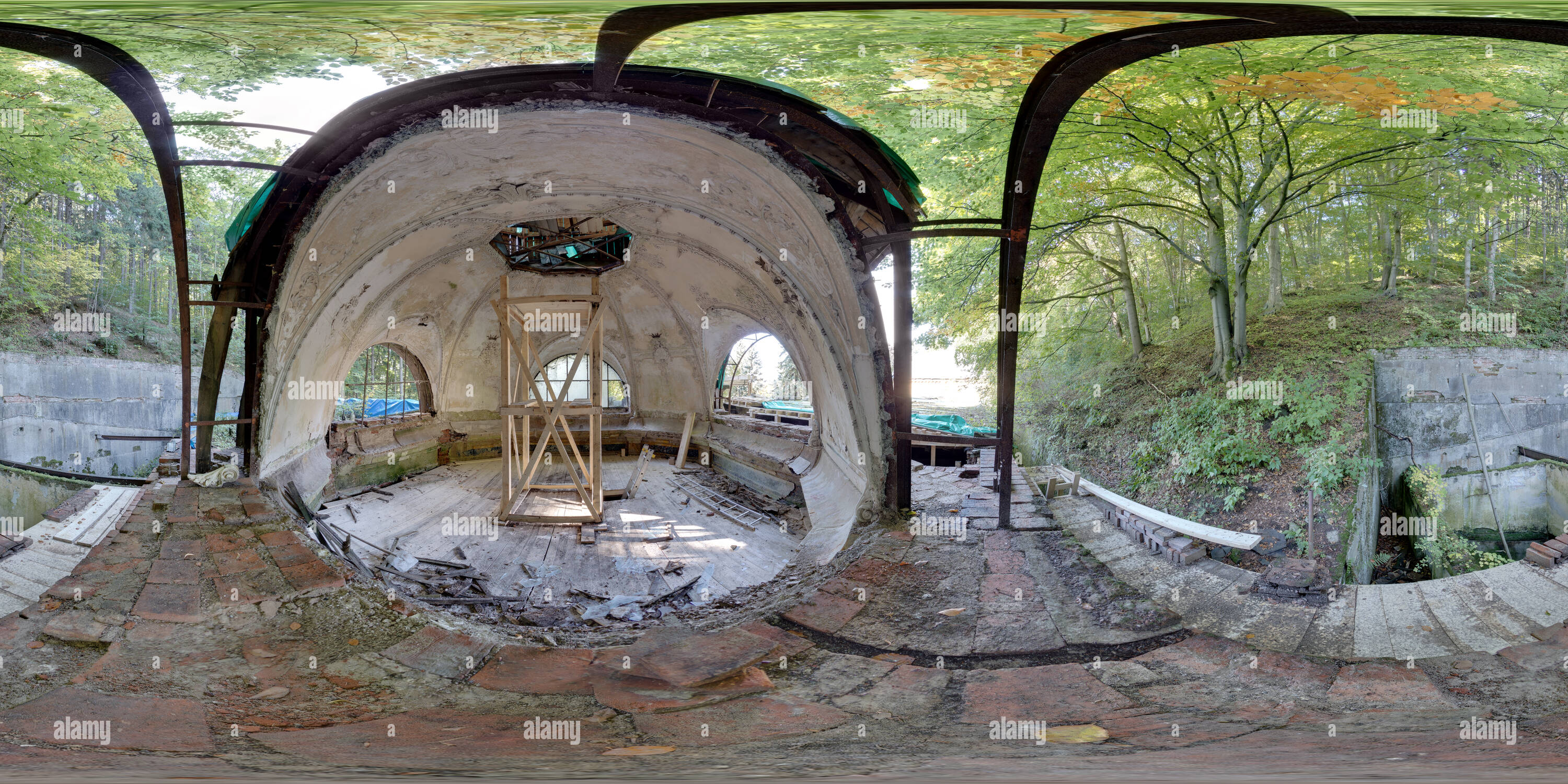 360° view of Dome in Otto's Spring Building - Alamy