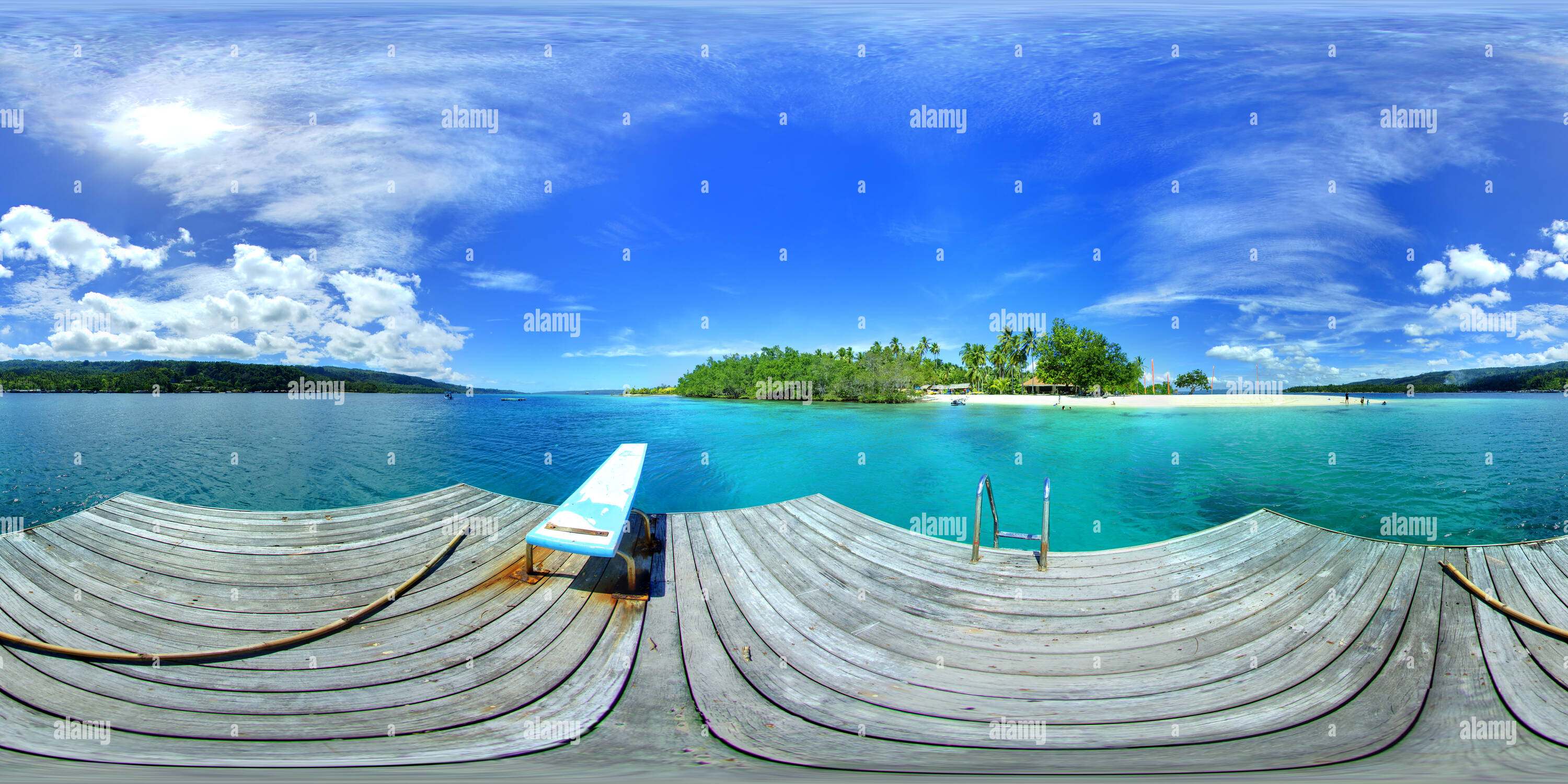360° view of Malipano Island - Pearl Farm - Alamy