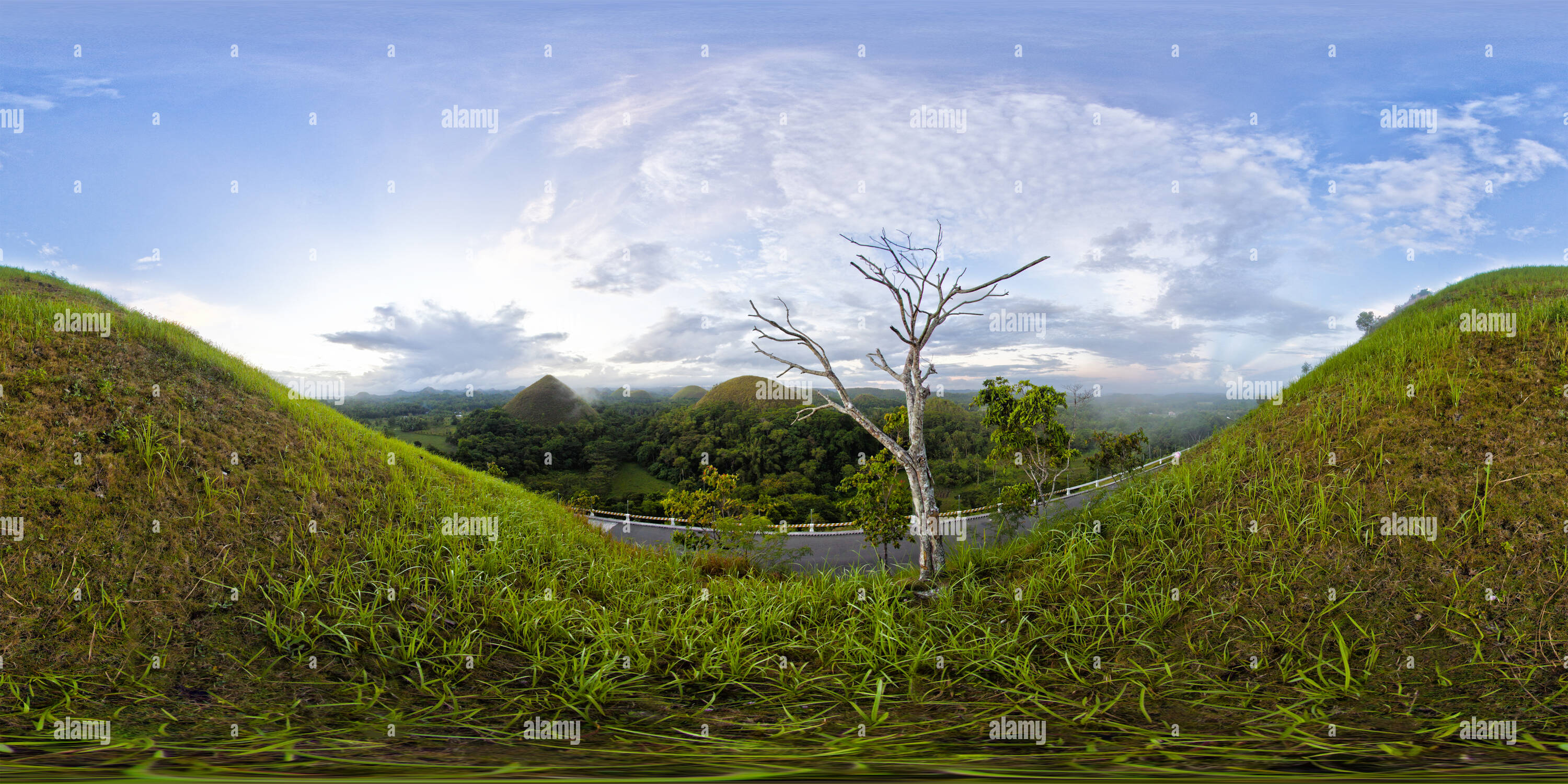 360° view of Chocolate Hills, Bohol - Alamy