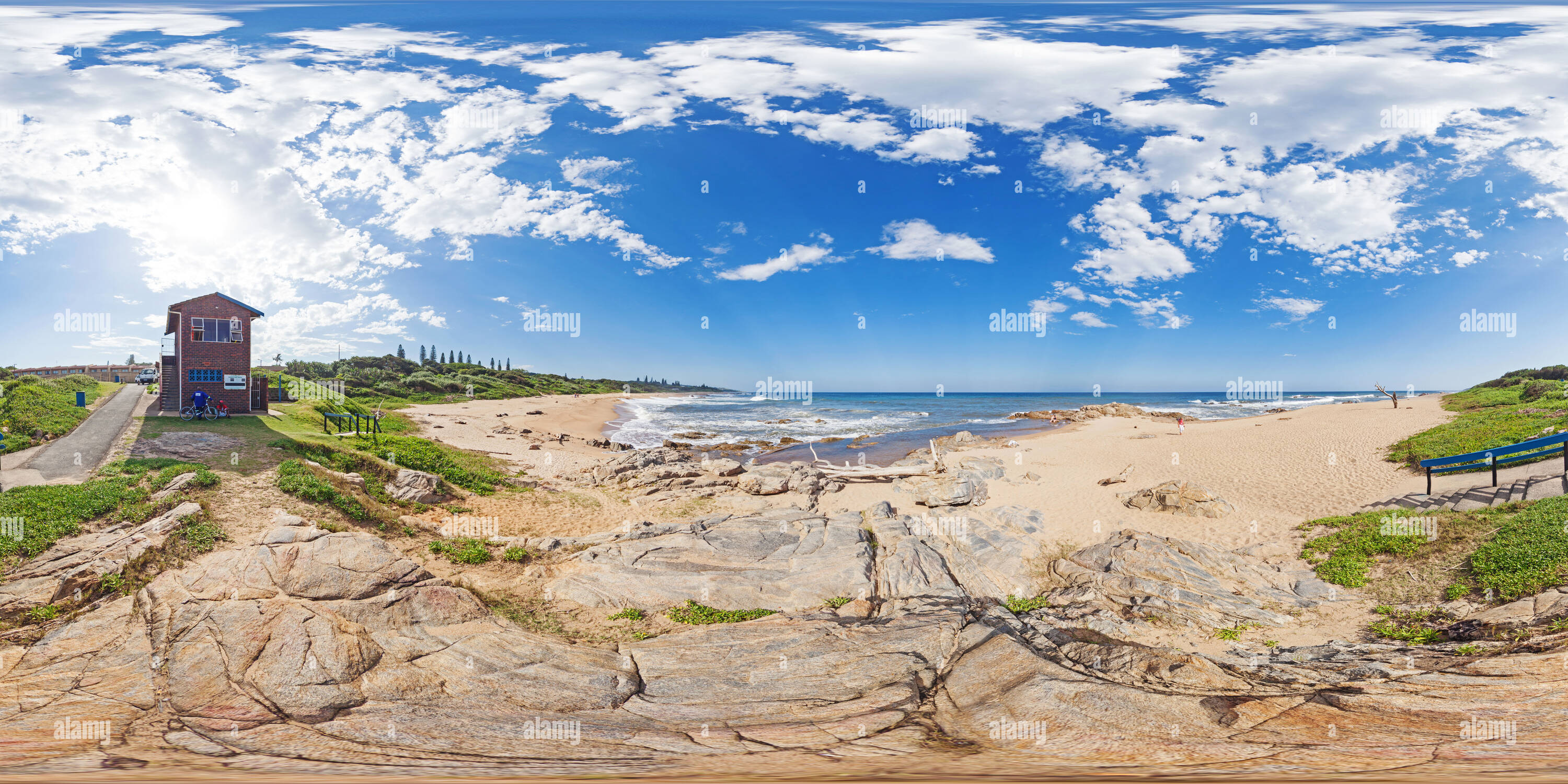 360° view of Sunwich Port Beach - Alamy