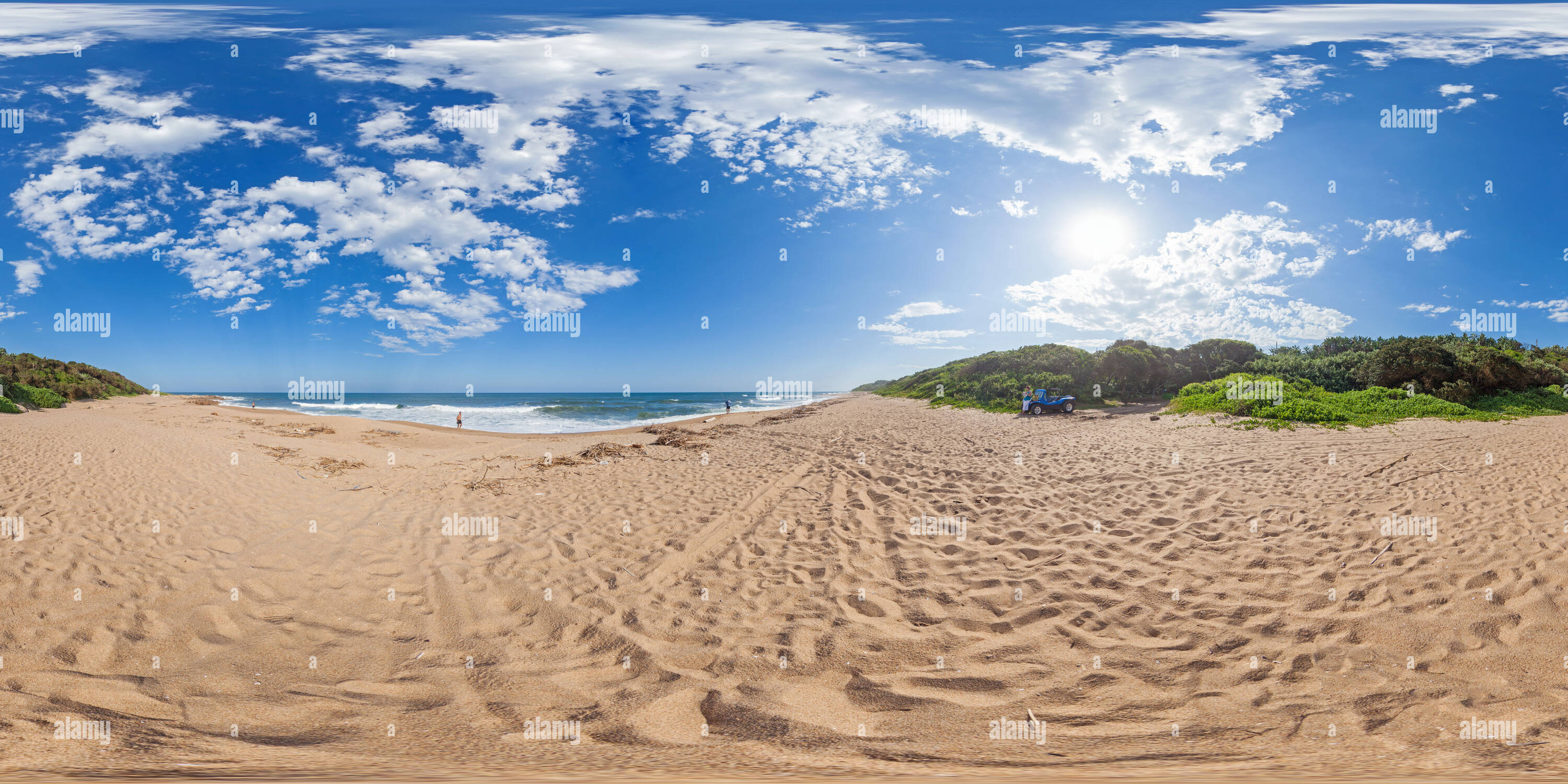 360° view of Fishing Beach near Pumula - Alamy