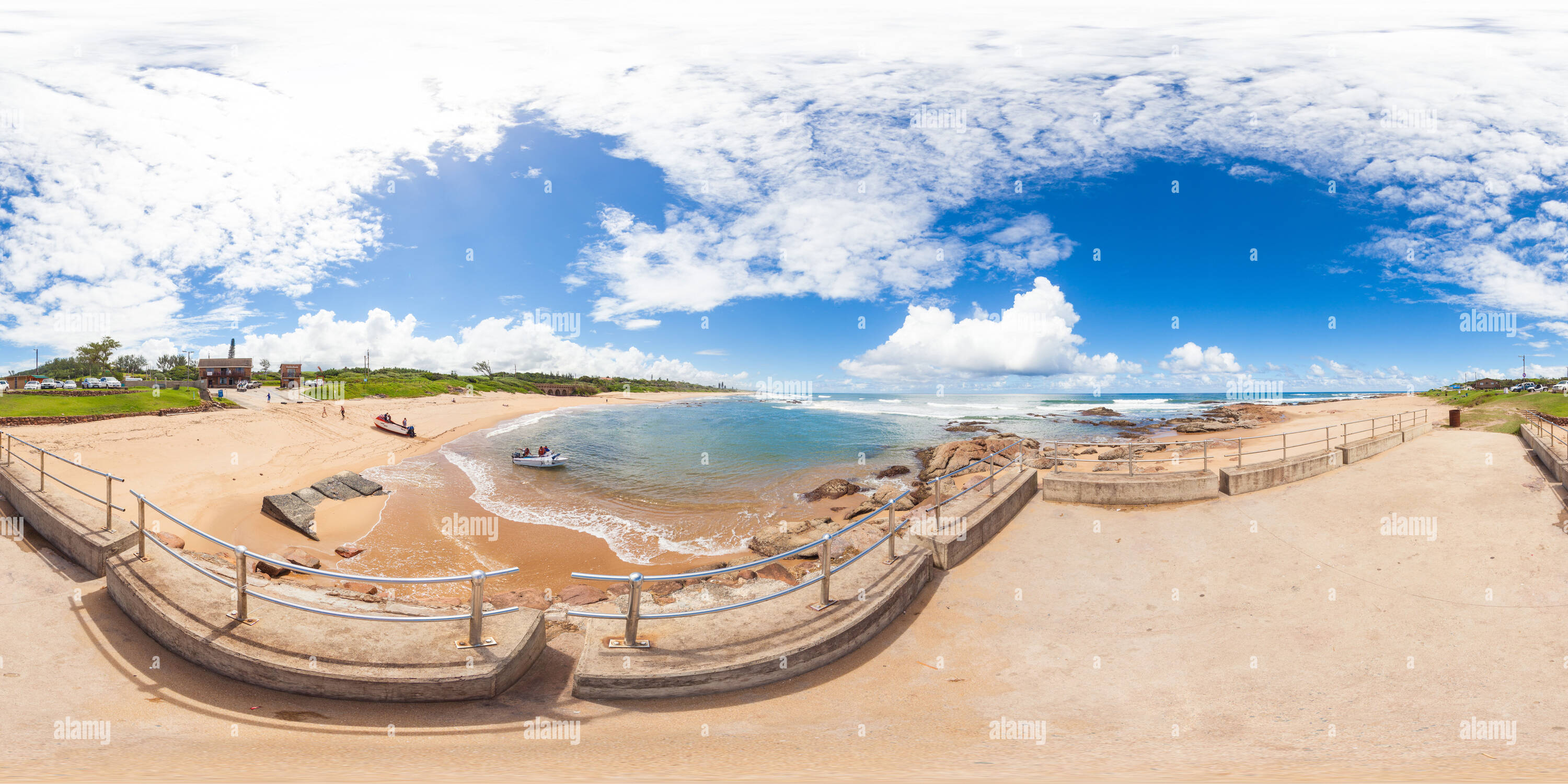 360° view of Rocky Bay Beach Ski Boat Launching - Alamy