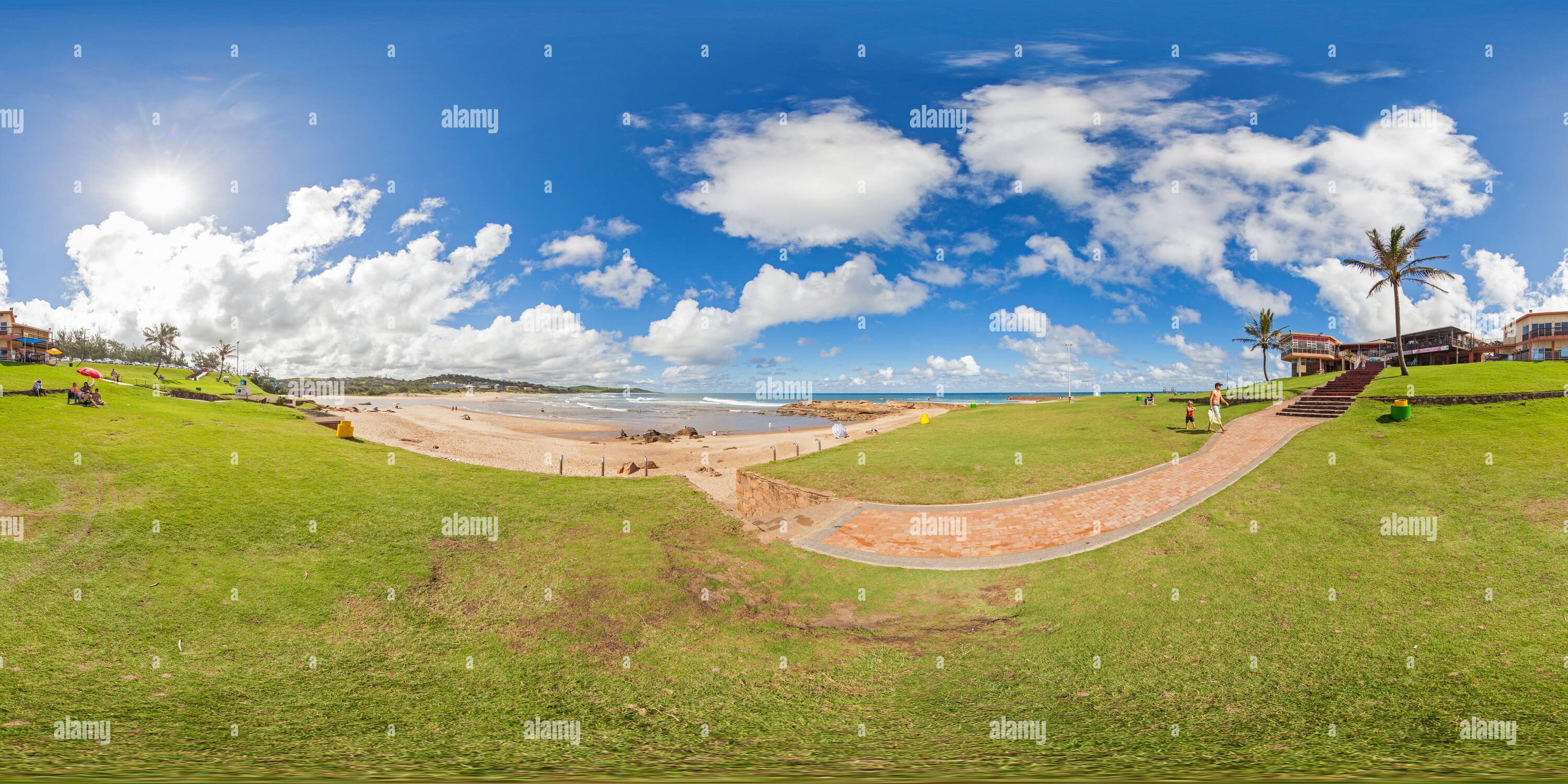 360° view of Scottburgh Beach - Alamy