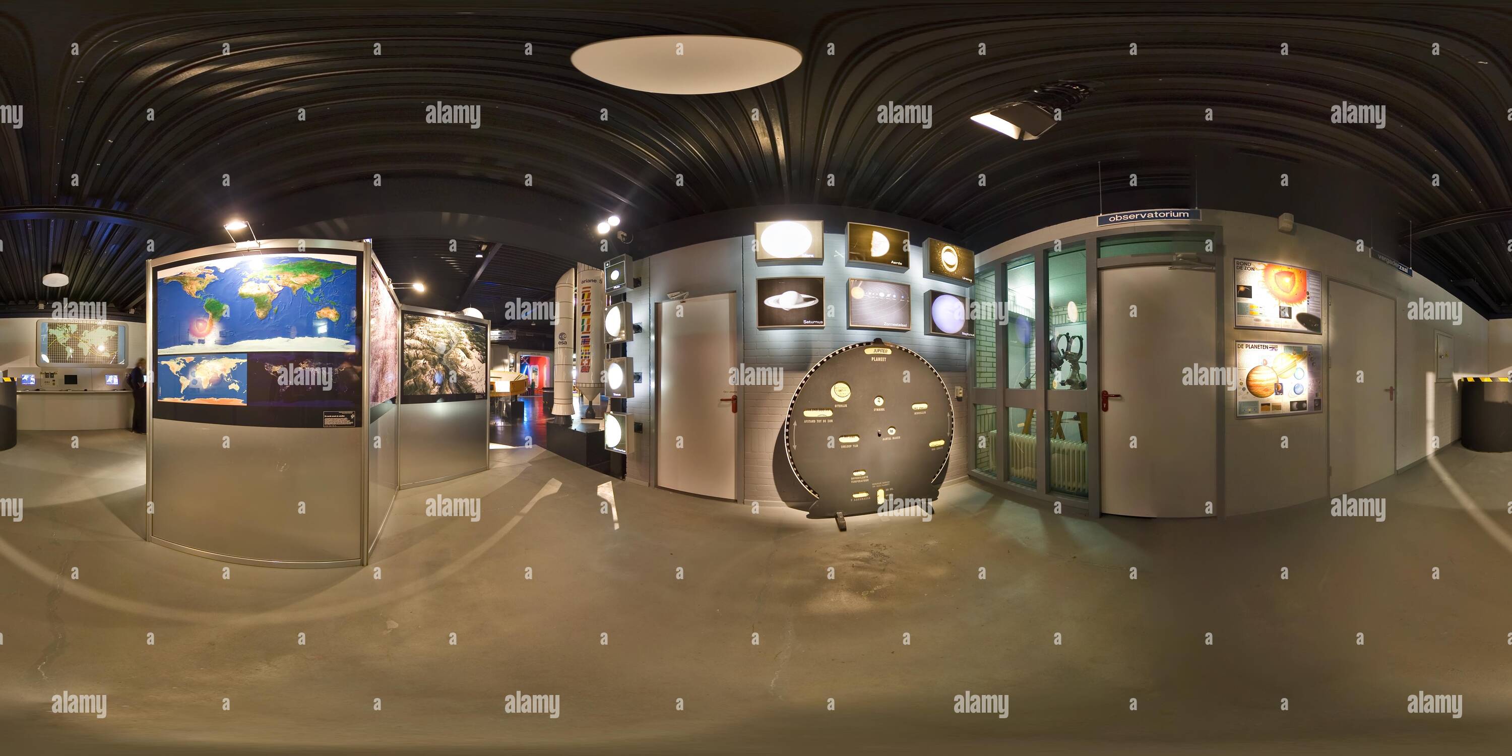 360° view of Planetron - Planet exhibition - Alamy
