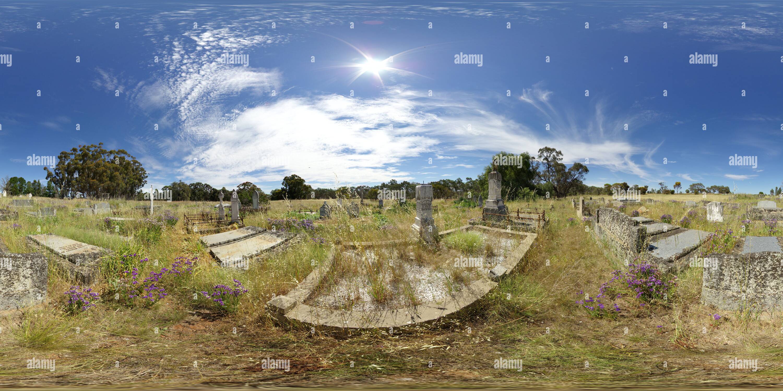 360° view of Green Lake Cemetery - Alamy