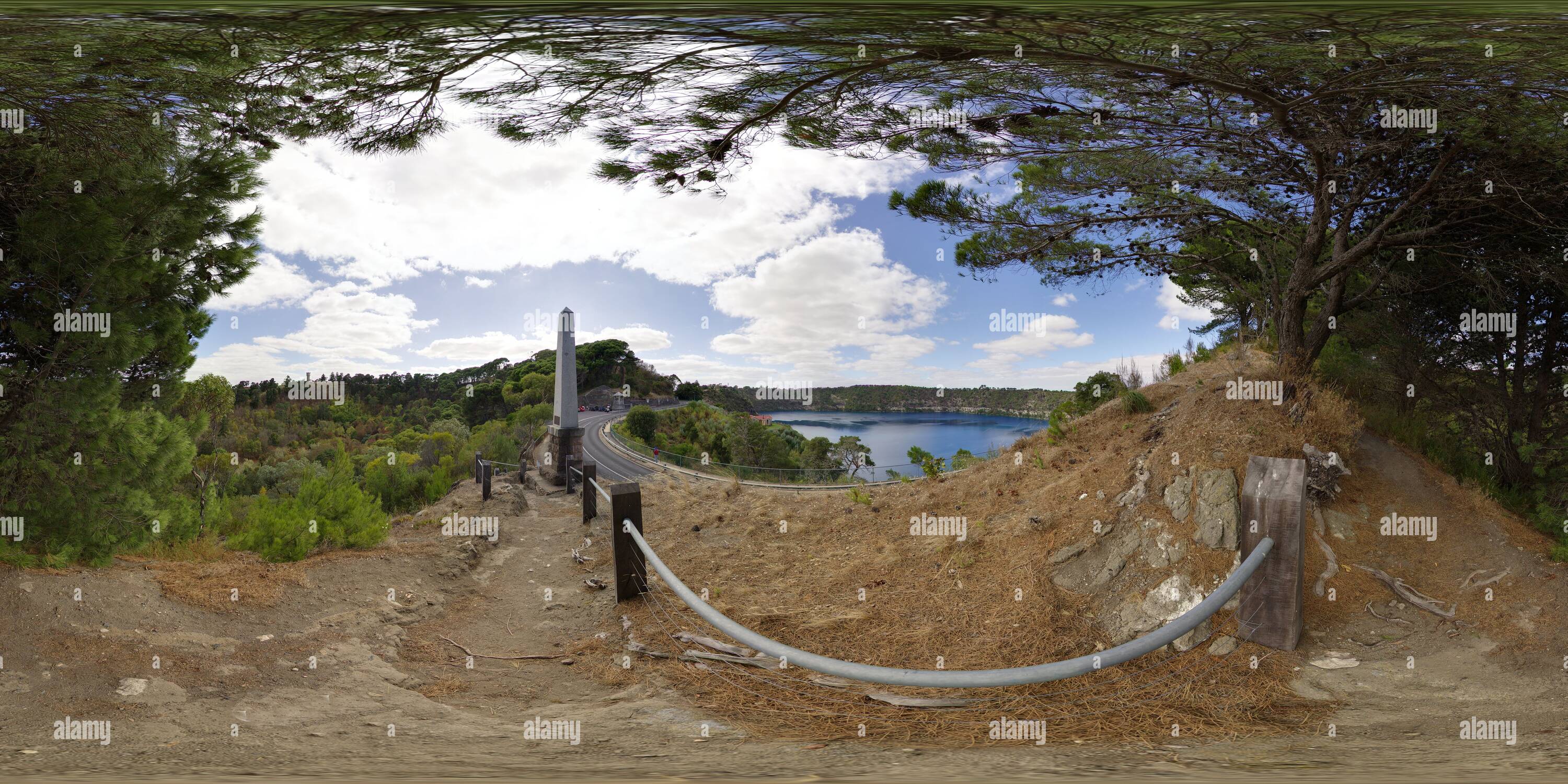 360° view of Blue Lake from Adam Lindsay Gordon Lookout - Alamy