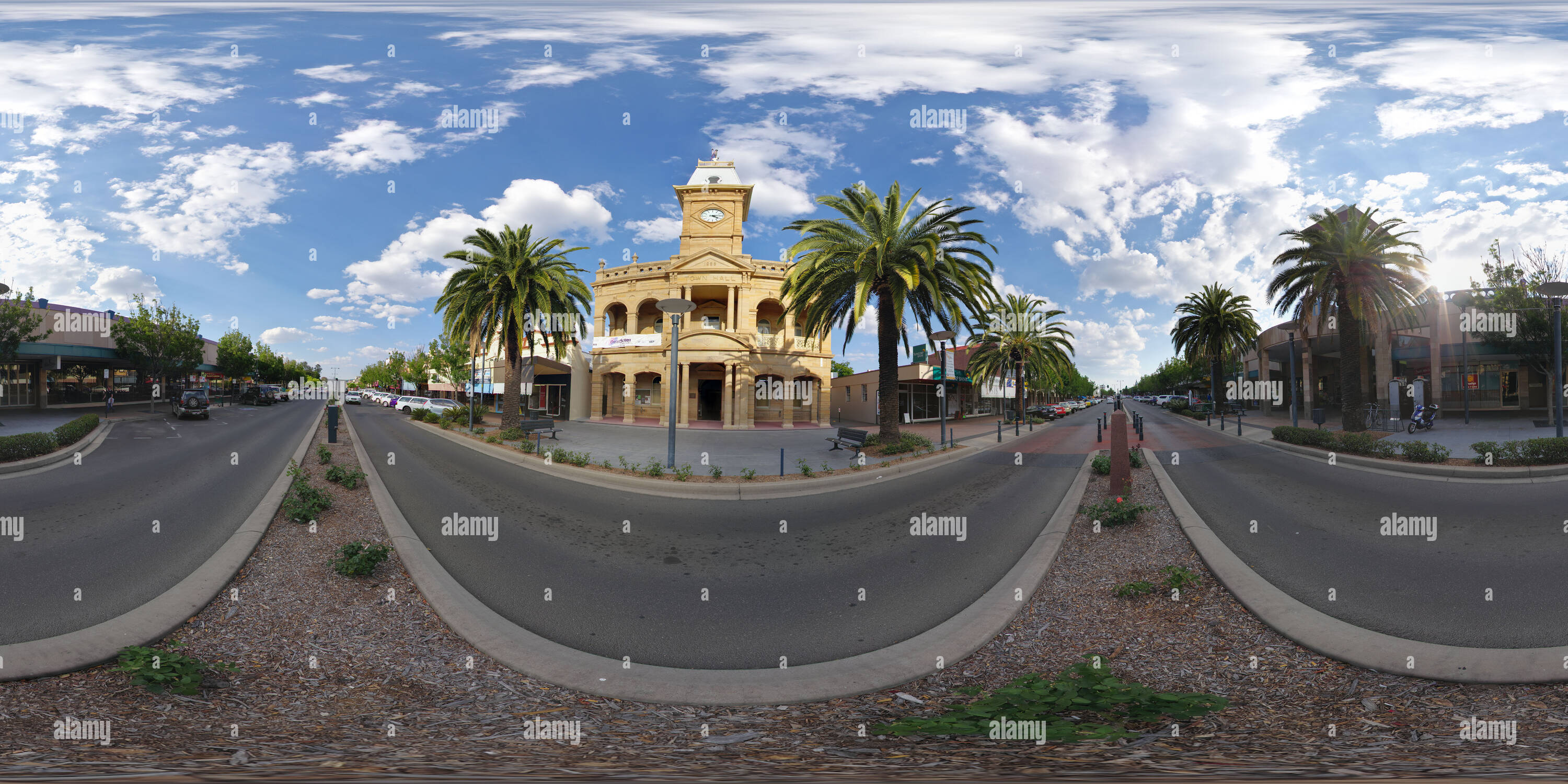 360° view of Warwick Town Hall - Alamy