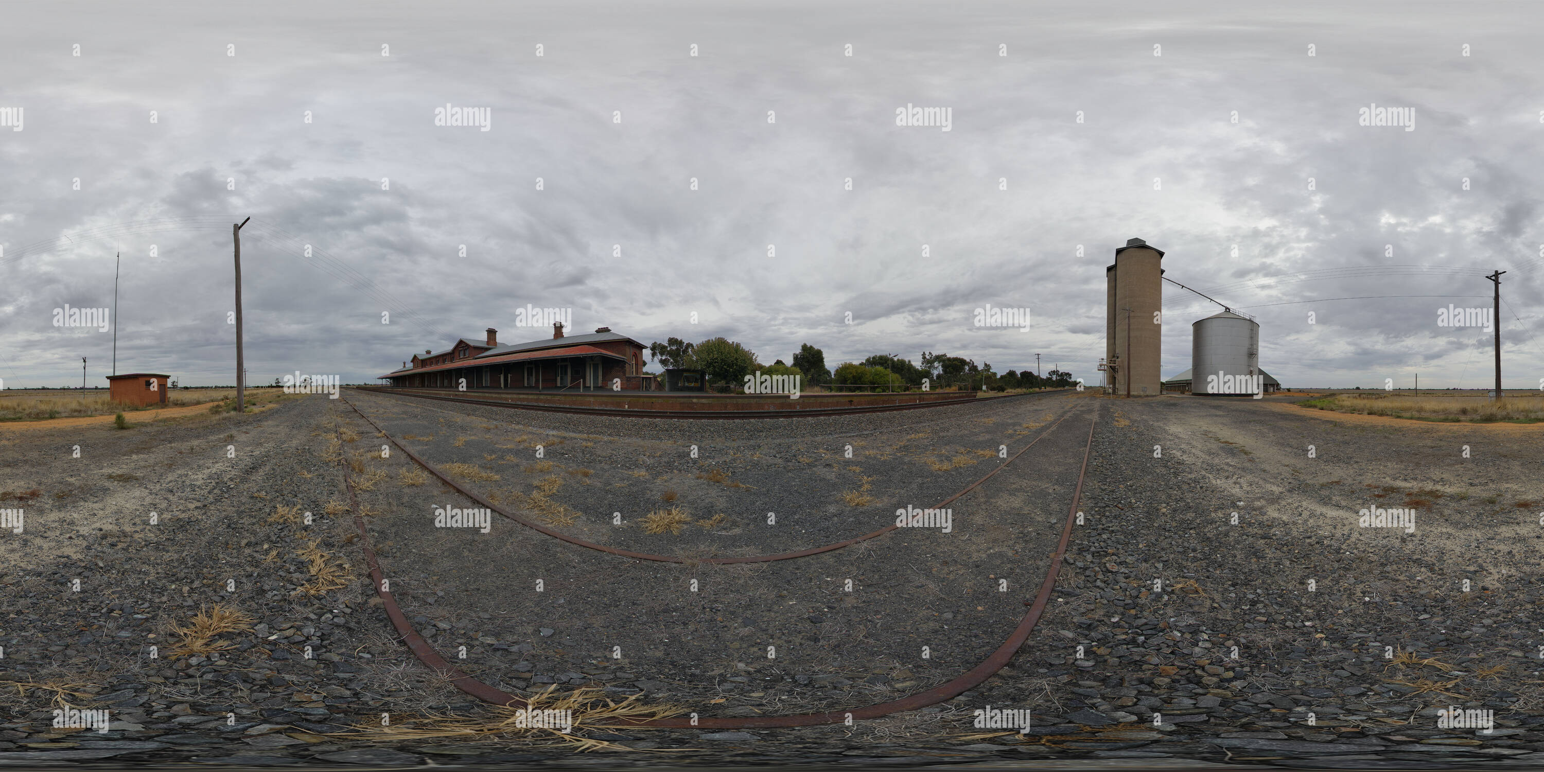 360° view of Serviceton Railway Station - Alamy