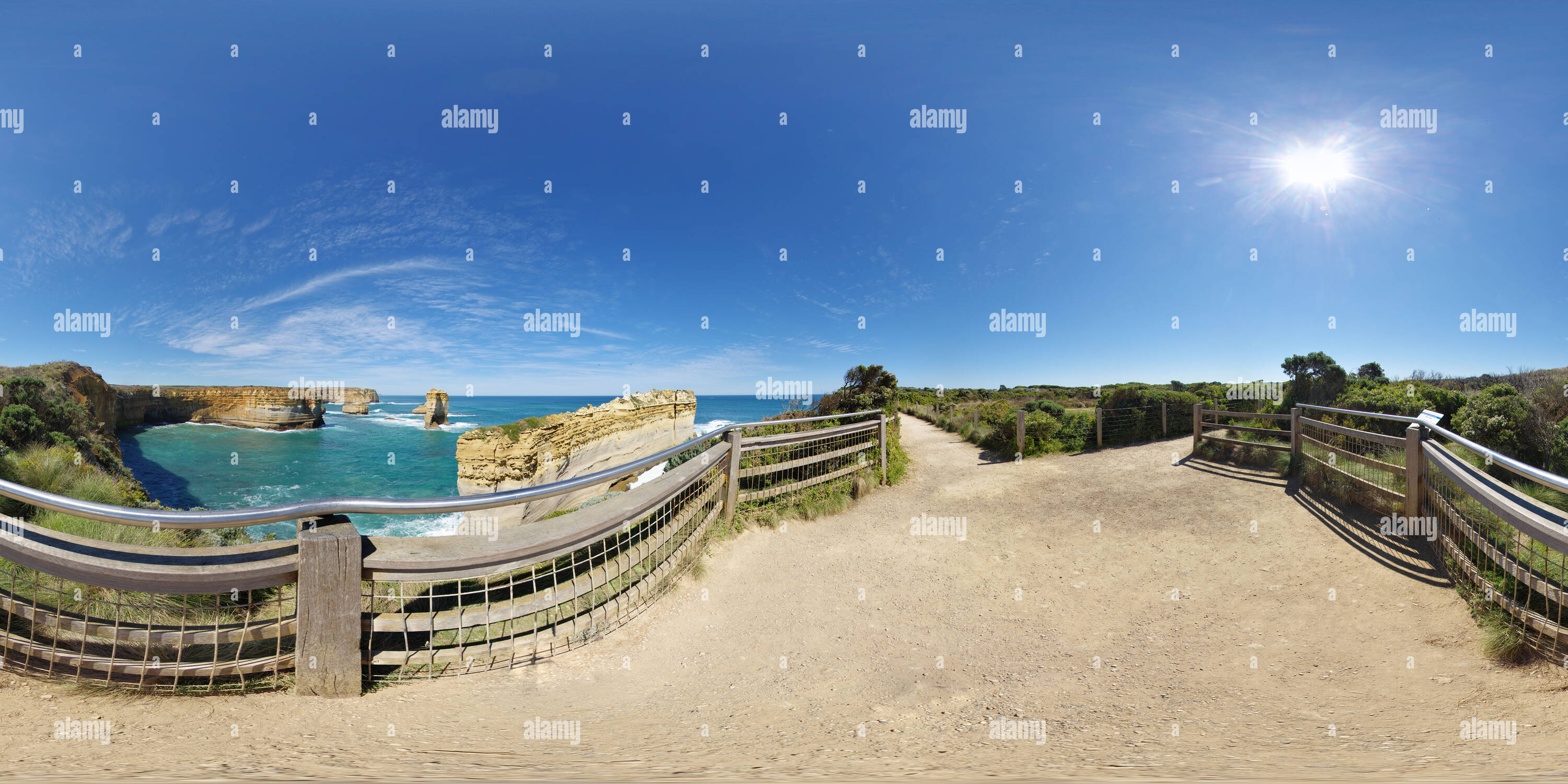 360° view of Razorback rock formation on Great Ocean Road - Alamy