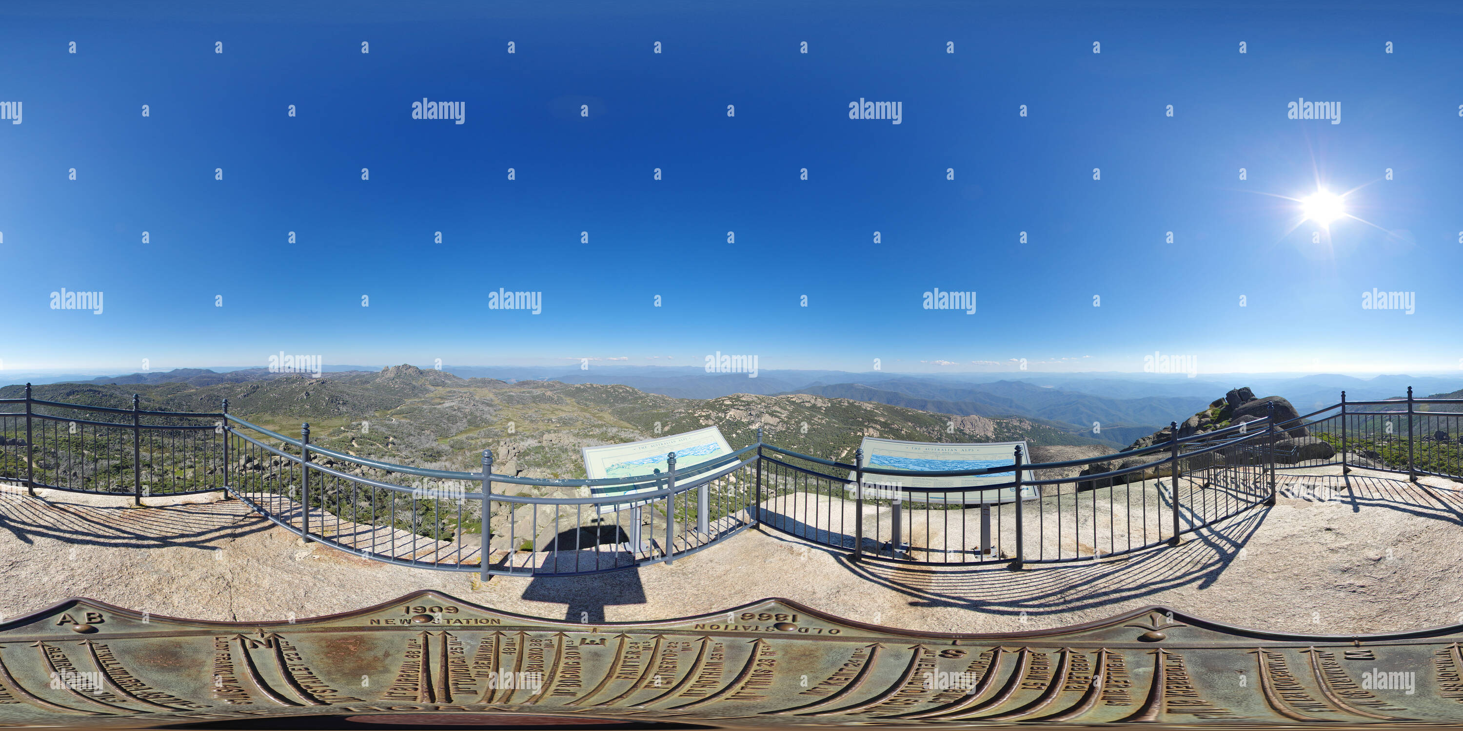 360° view of Australian Alps from The Horn on Mount Buffalo - Alamy