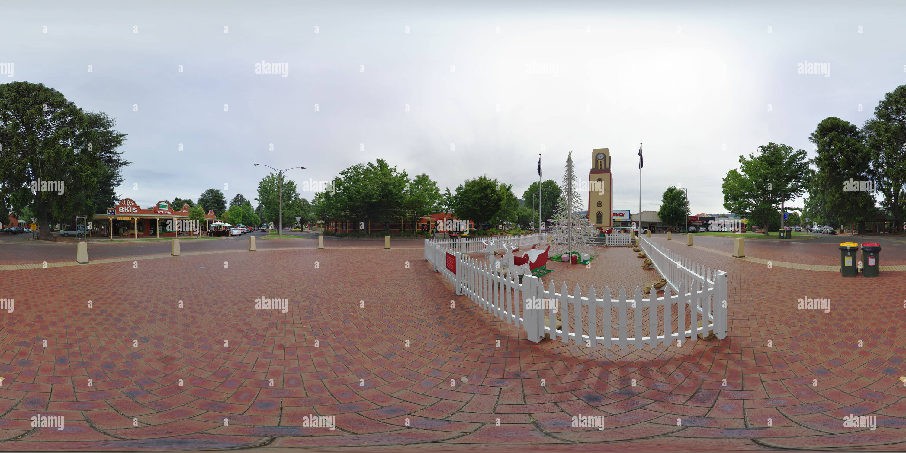 360° view of Clock Tower in Bright - Alamy