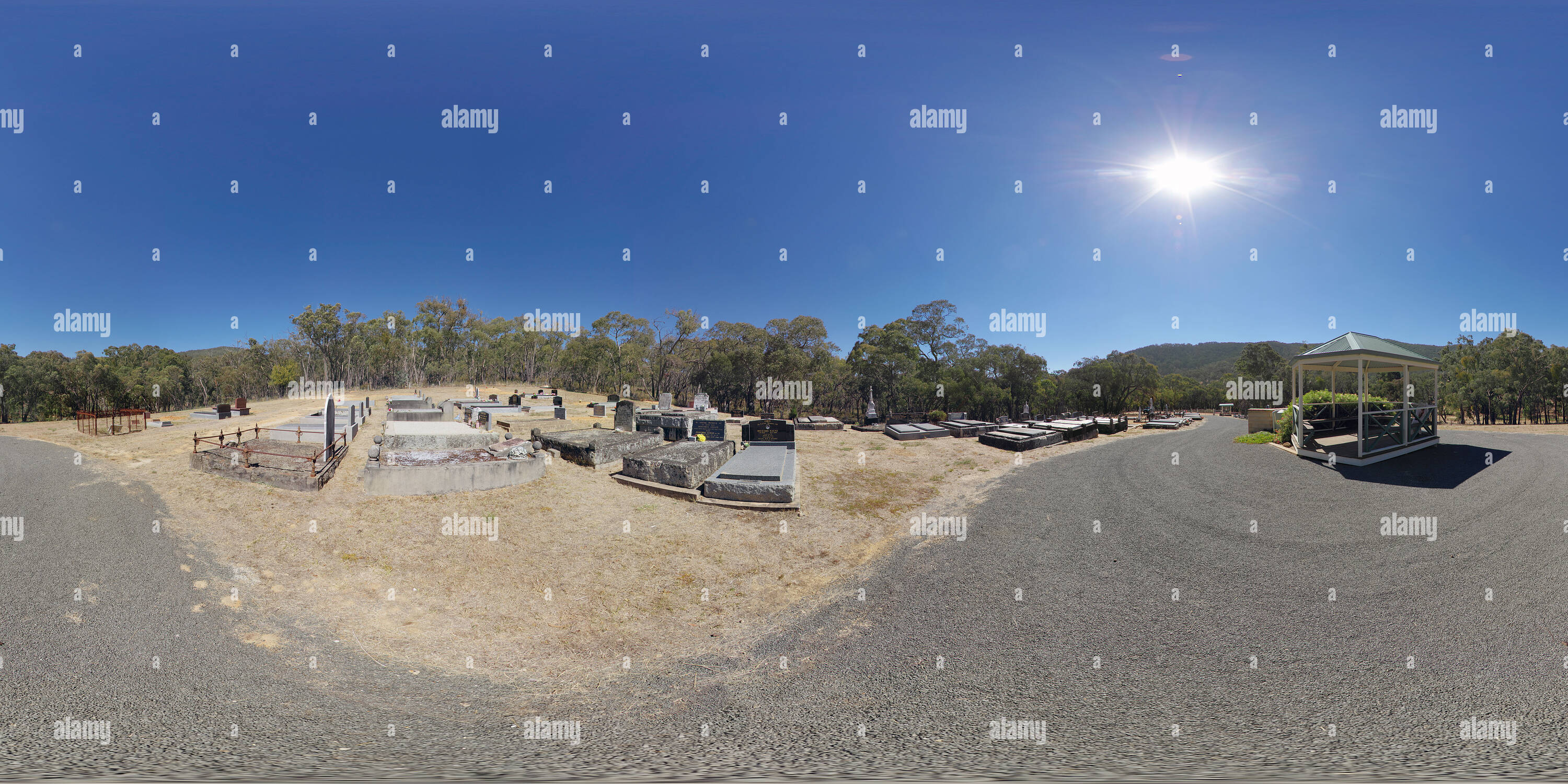 360° view of Mount Cole Cemetery - Alamy