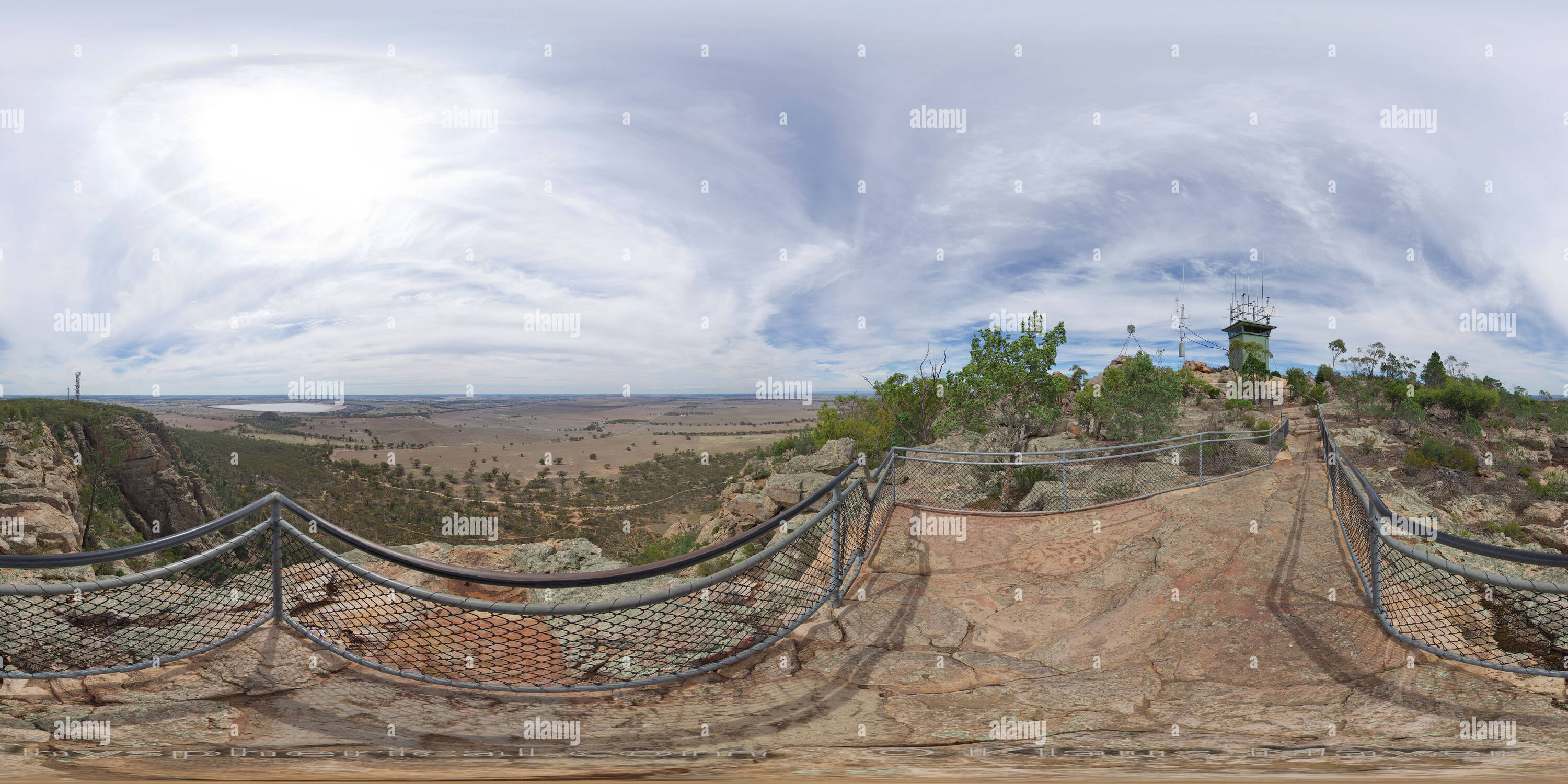 360° view of Summit Lookout in Mount Arapiles Tooan State Park - Alamy