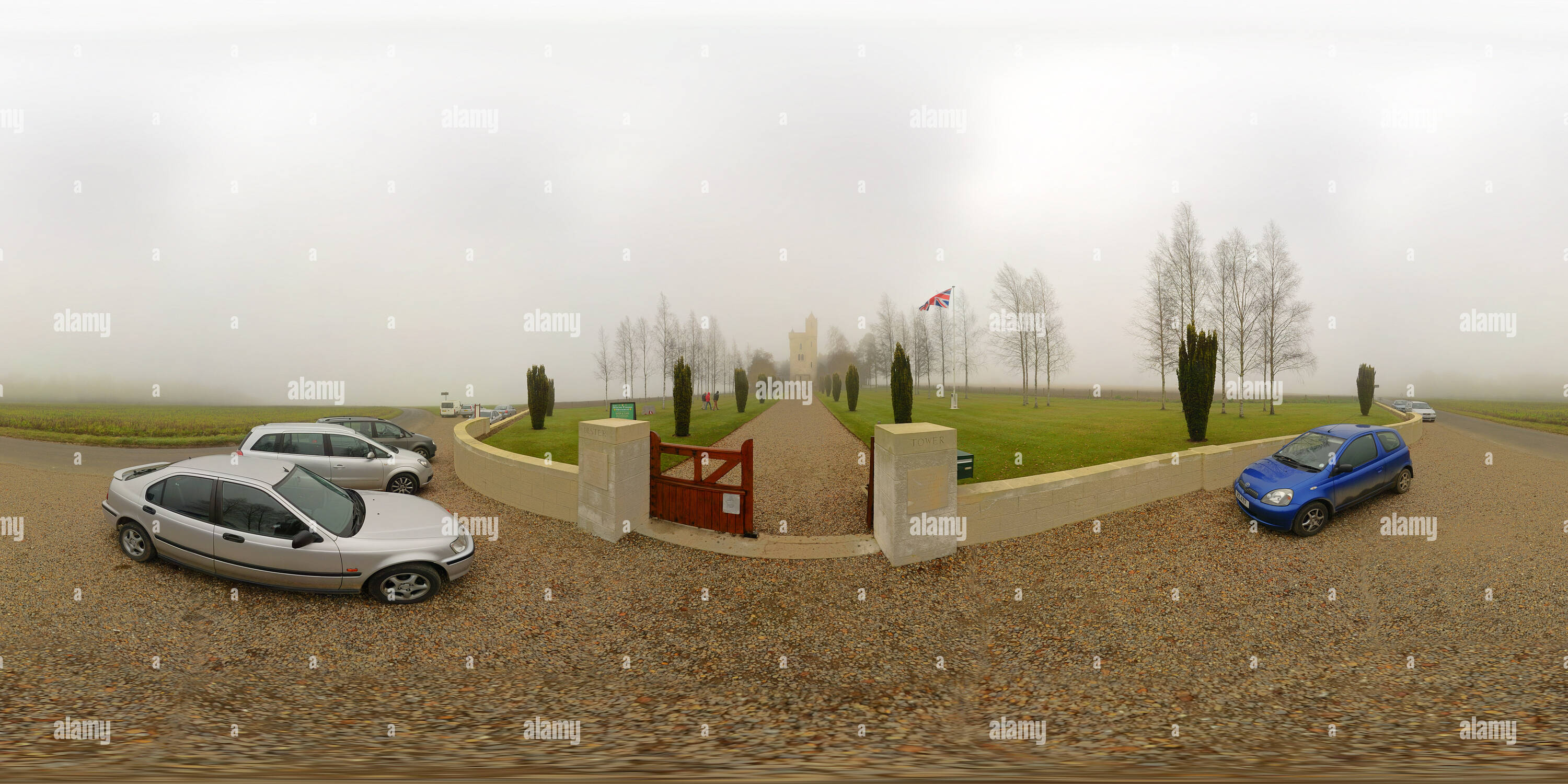360° view of Ulster Tower Memorial 11/11/2011 Thiepval Somme France ...