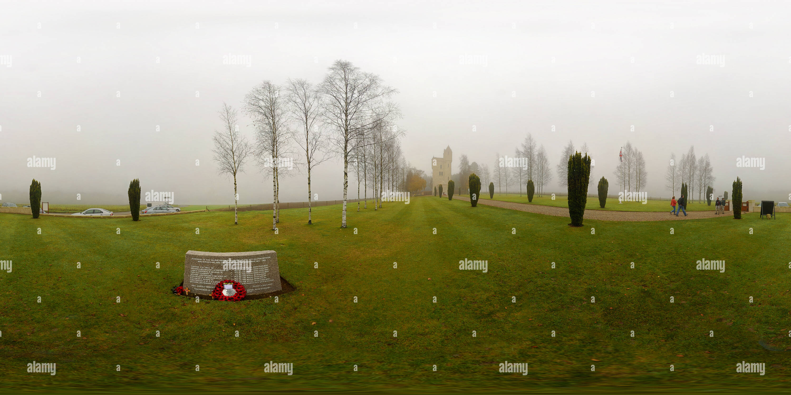 360° view of Ulster Tower Memorial 11/11/2011 Thiepval Somme France ...