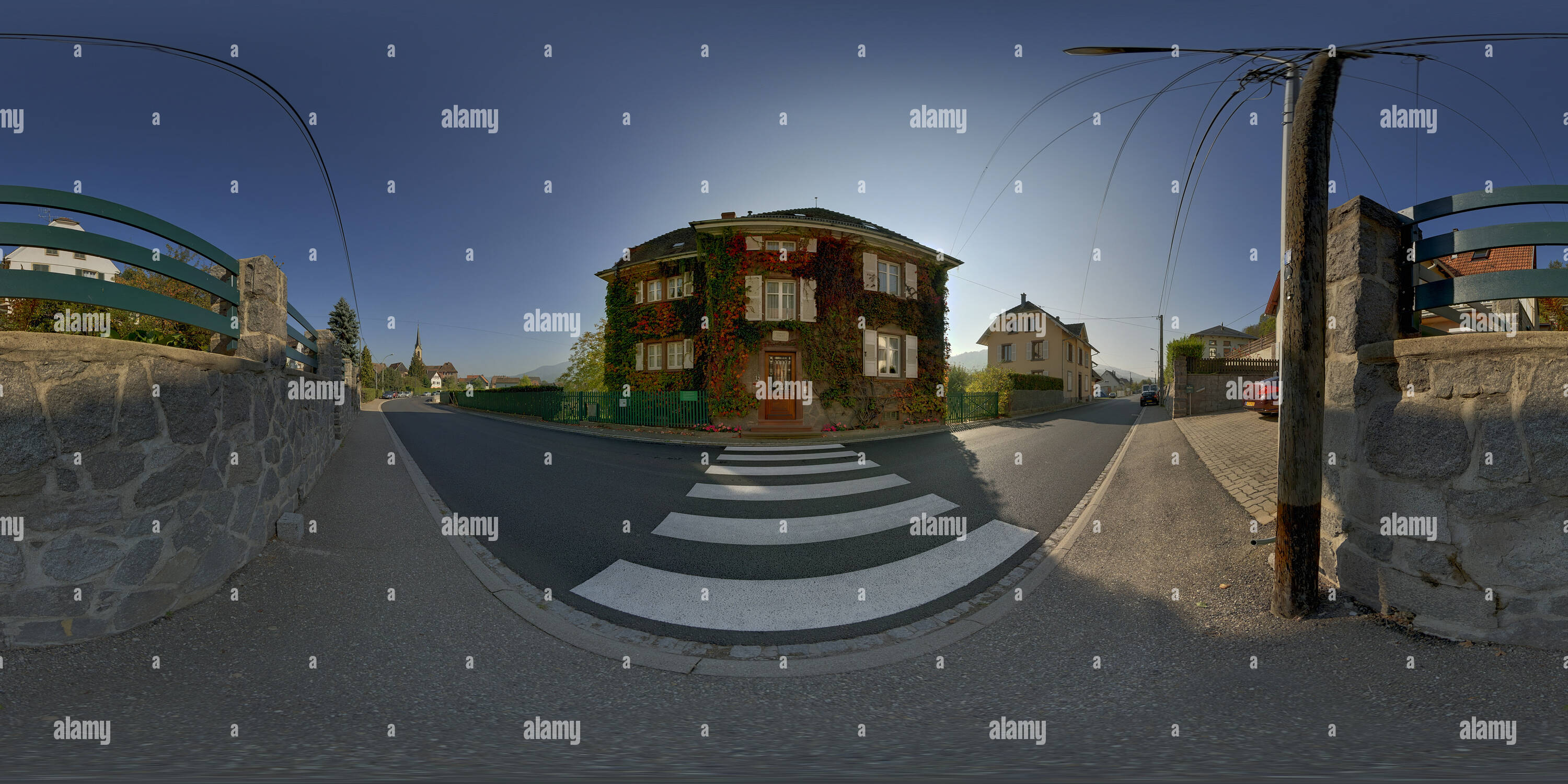 360° view of Maison, Musee Docteur Albert Schweitzer, Gunsbach, Alsace ...