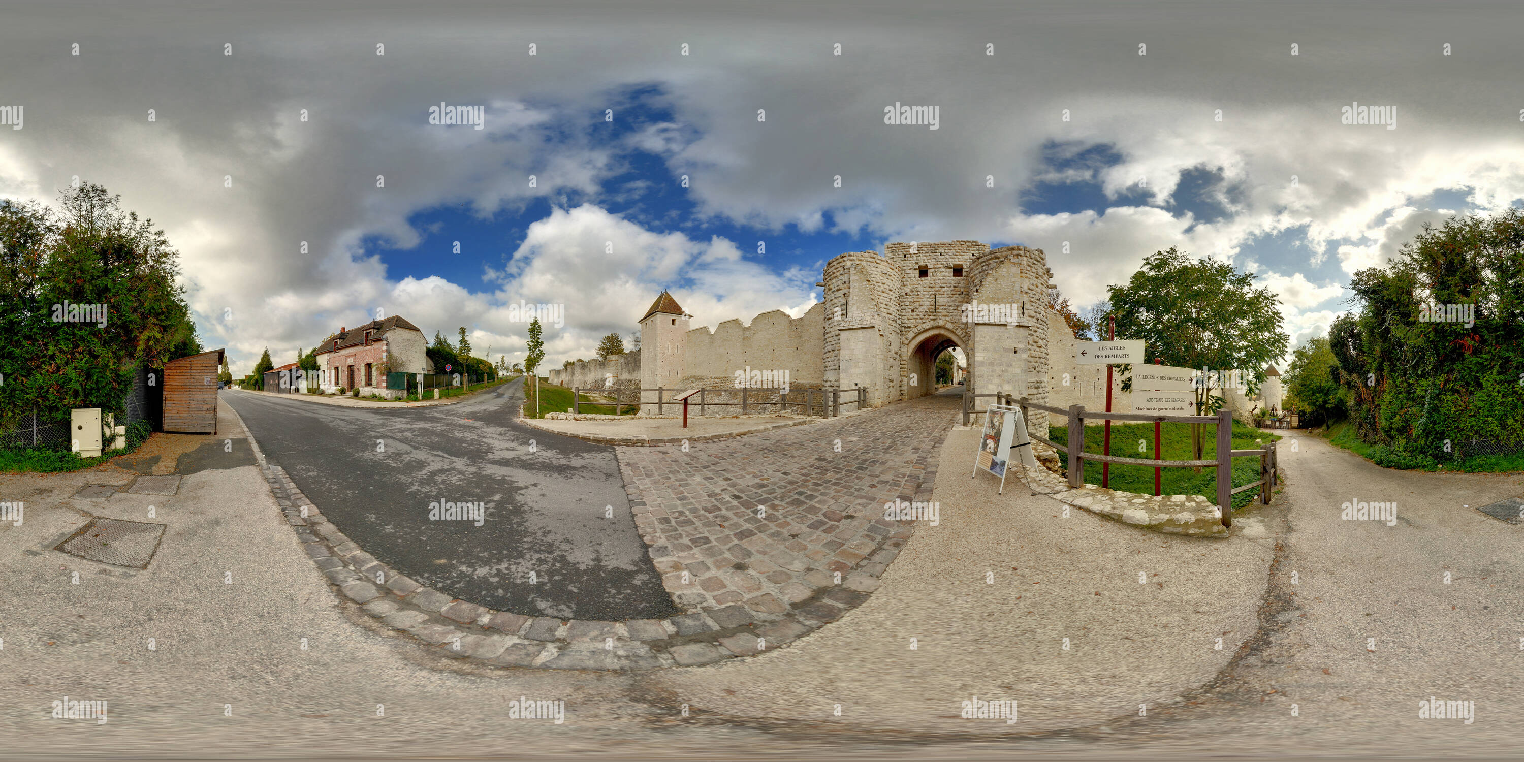 360° view of Provins, les Remparts, Seine et Marne, France 4294 - Alamy