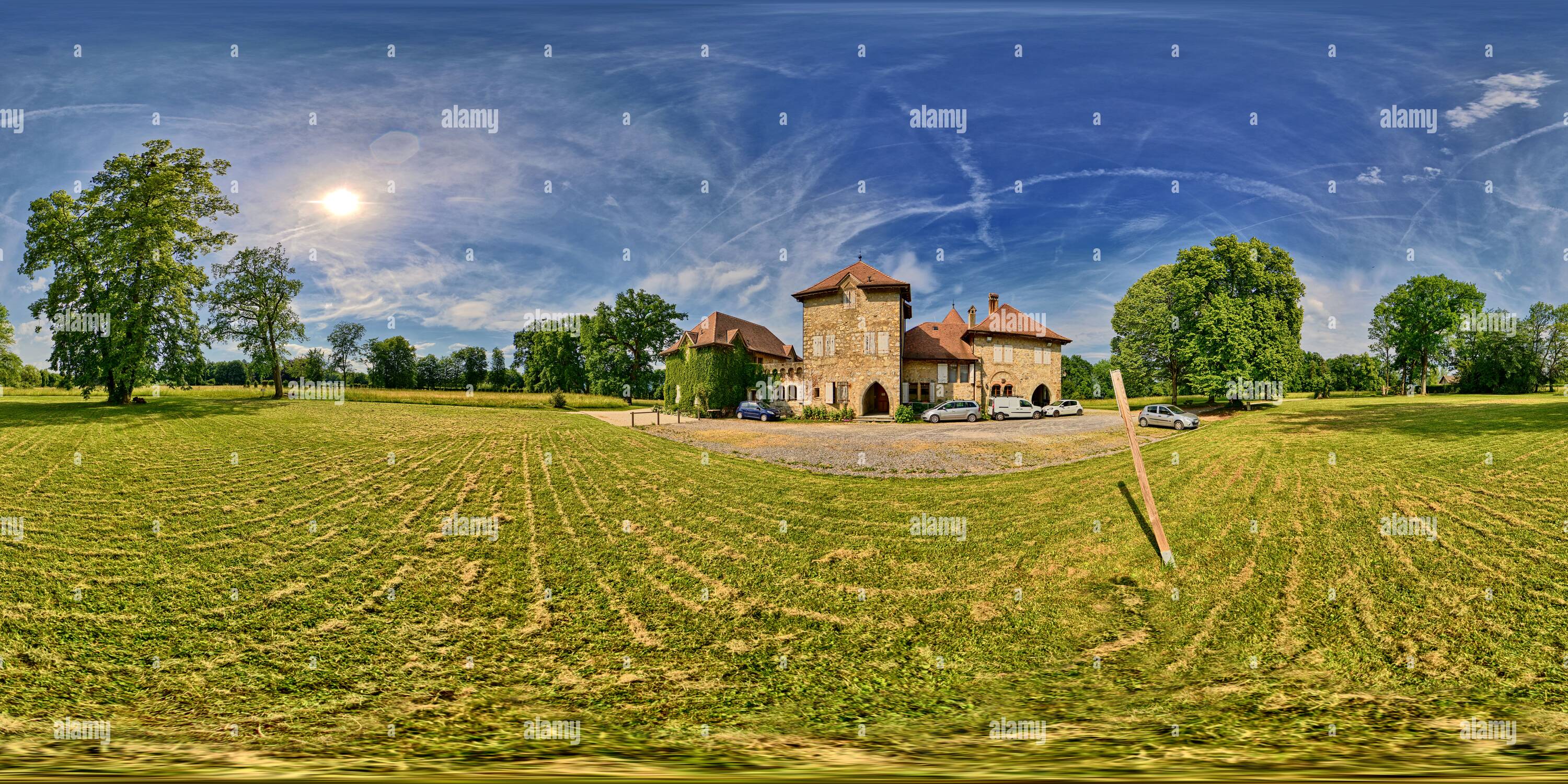 360° view of Yvoire, Lake Geneva, Castle, Parc, Domaine De Rovoree La ...