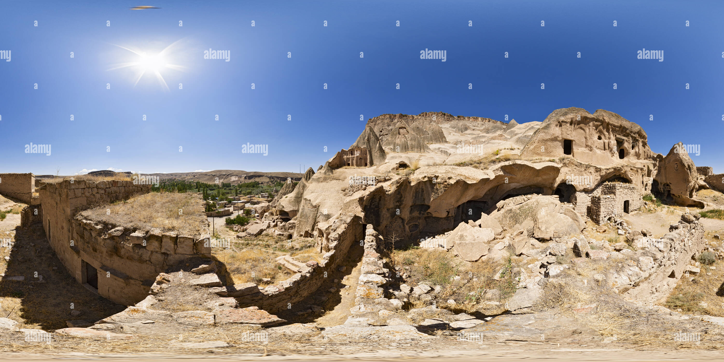 360° view of Selime Cave Monastery, Cappadocia, Turkey - Alamy