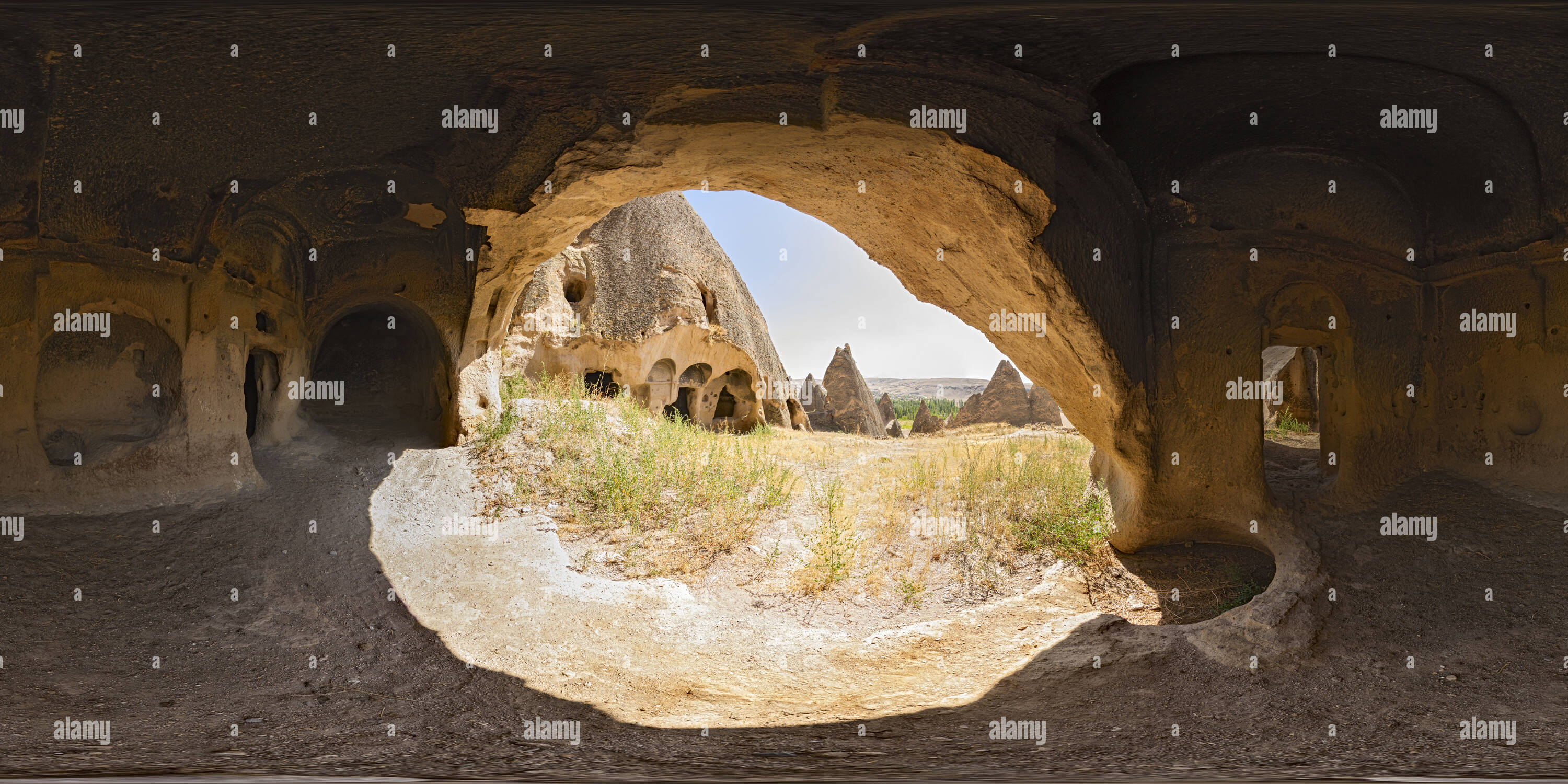 360° view of Selime Cave Monastery, Cappadocia, Turkey - Alamy