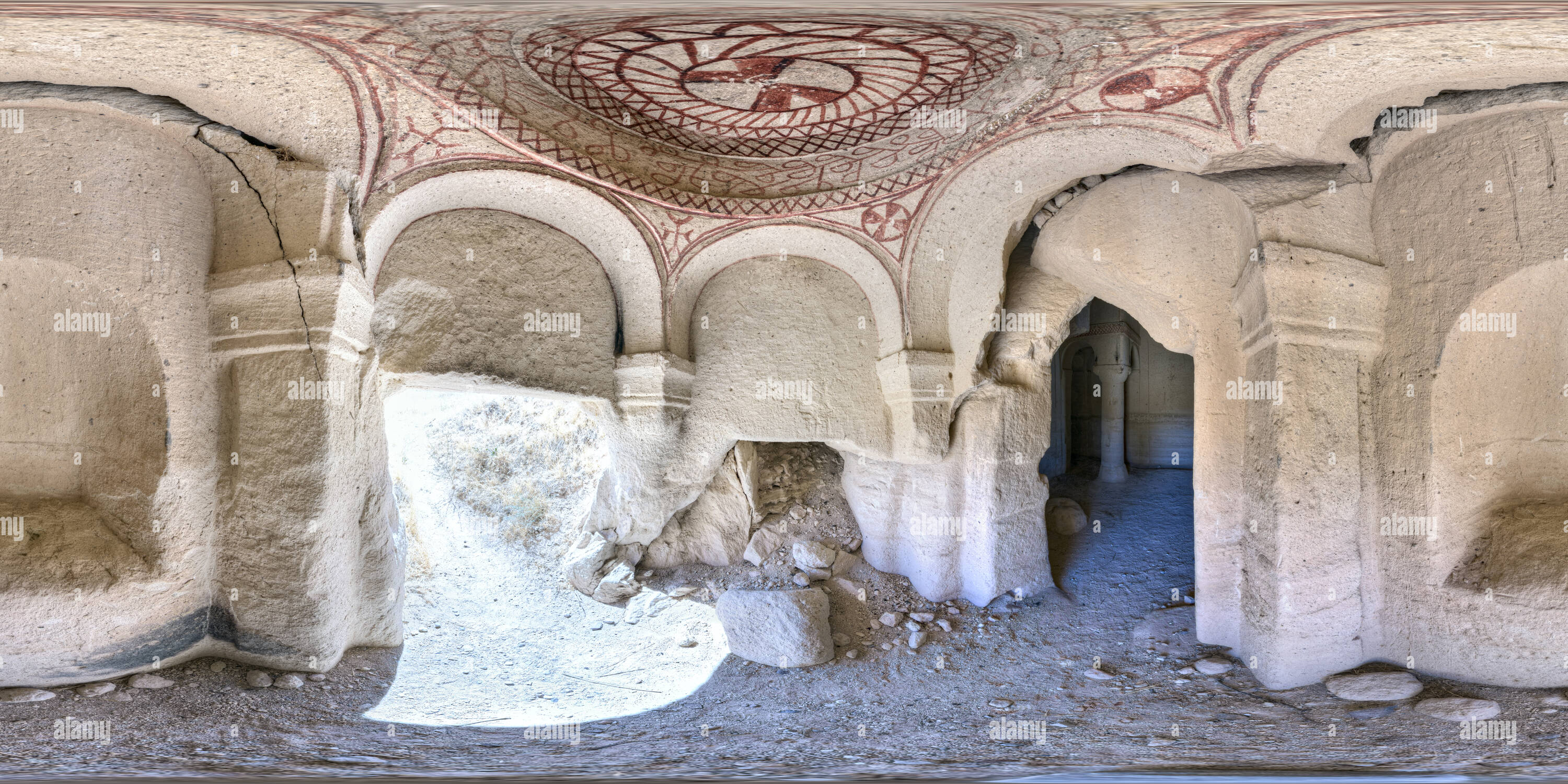 360° view of Kepez tuff rock churches, Cappadocia, Turkey - Alamy