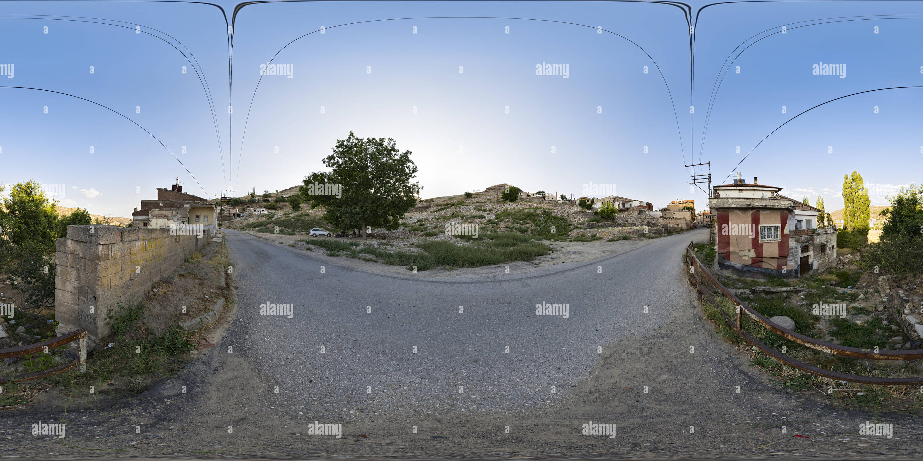 360° view of Former Greek Quarter in Nevsehir, Cappadocia, Turkey - Alamy