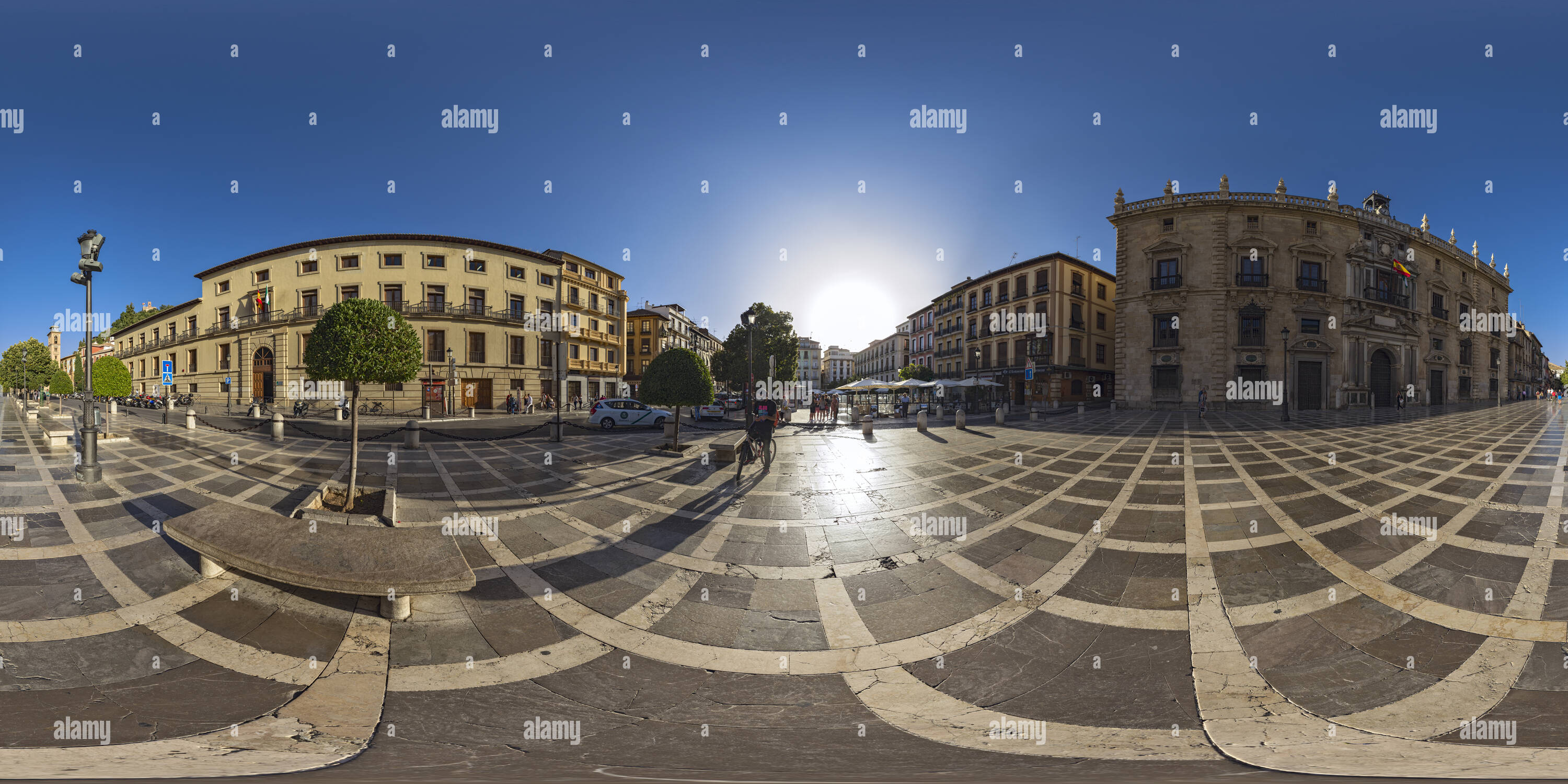 360° view of Plaza de Santa Ana, Granada, Andalusia, Spain - Alamy