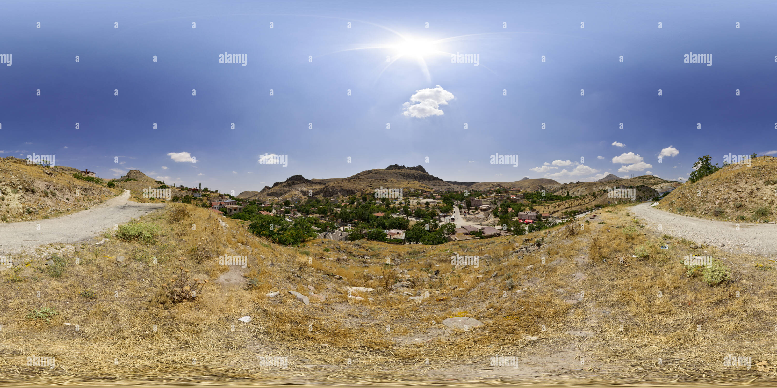 360° view of View at the Churches of Sille, Turkey - Alamy