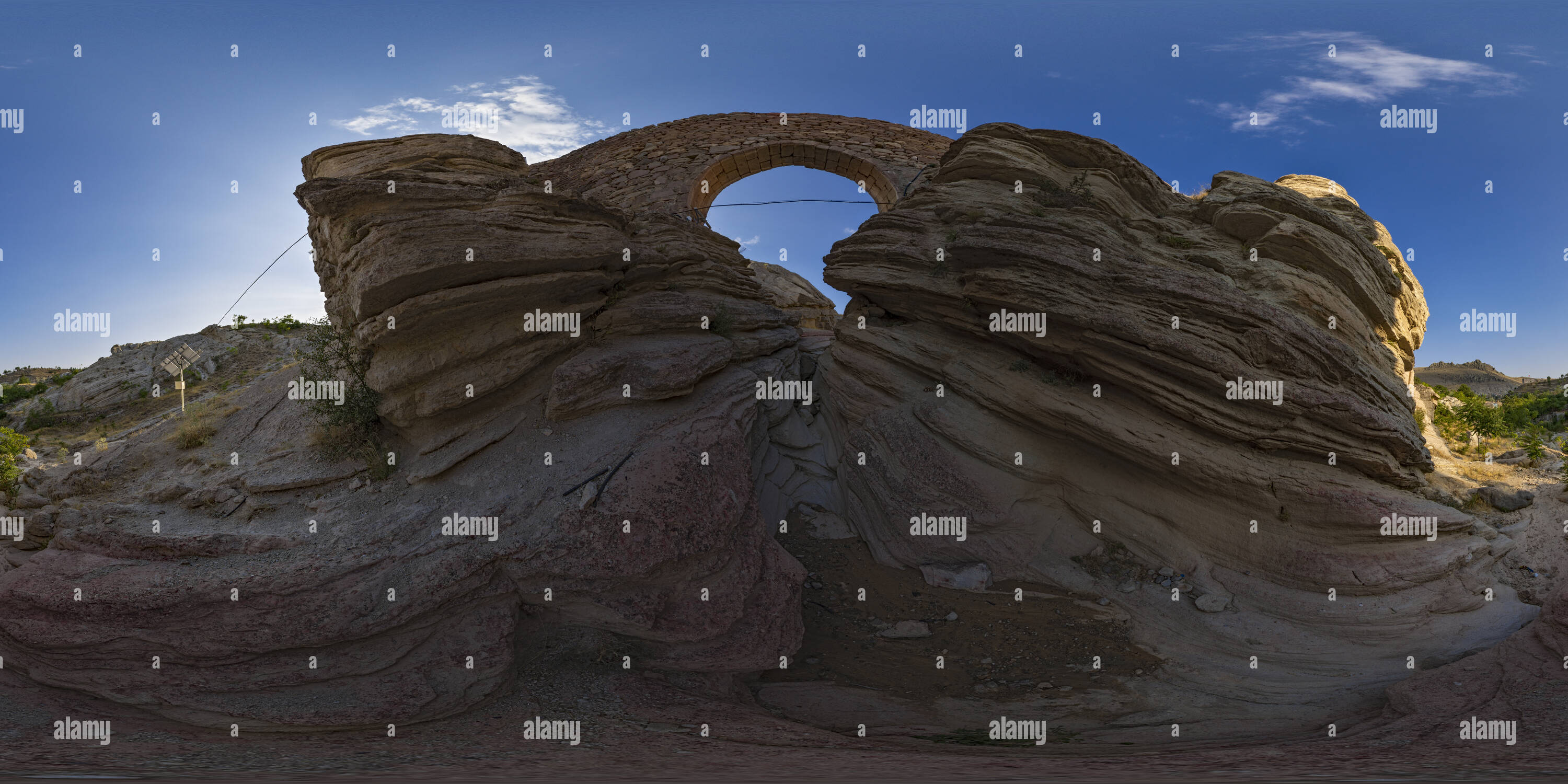 360° view of Aqueduct of Sille, Turkey - Alamy
