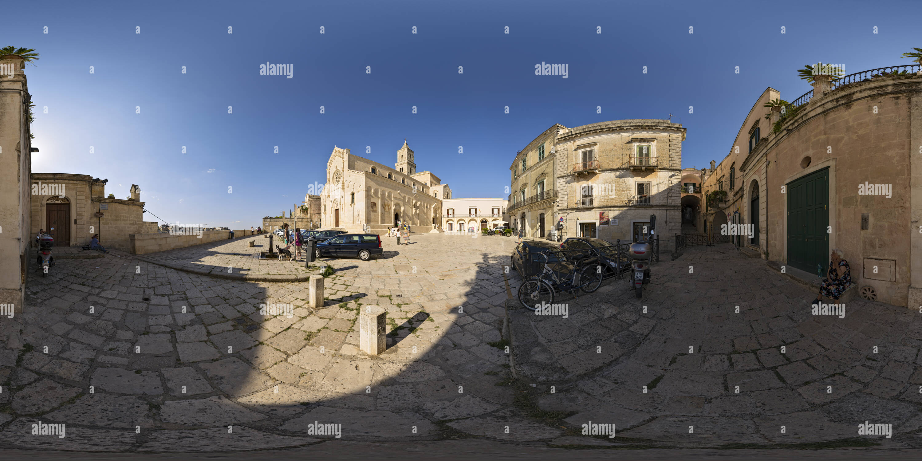 360° view of Piazza Duomo, Matera, Basilicata, Italy - Alamy