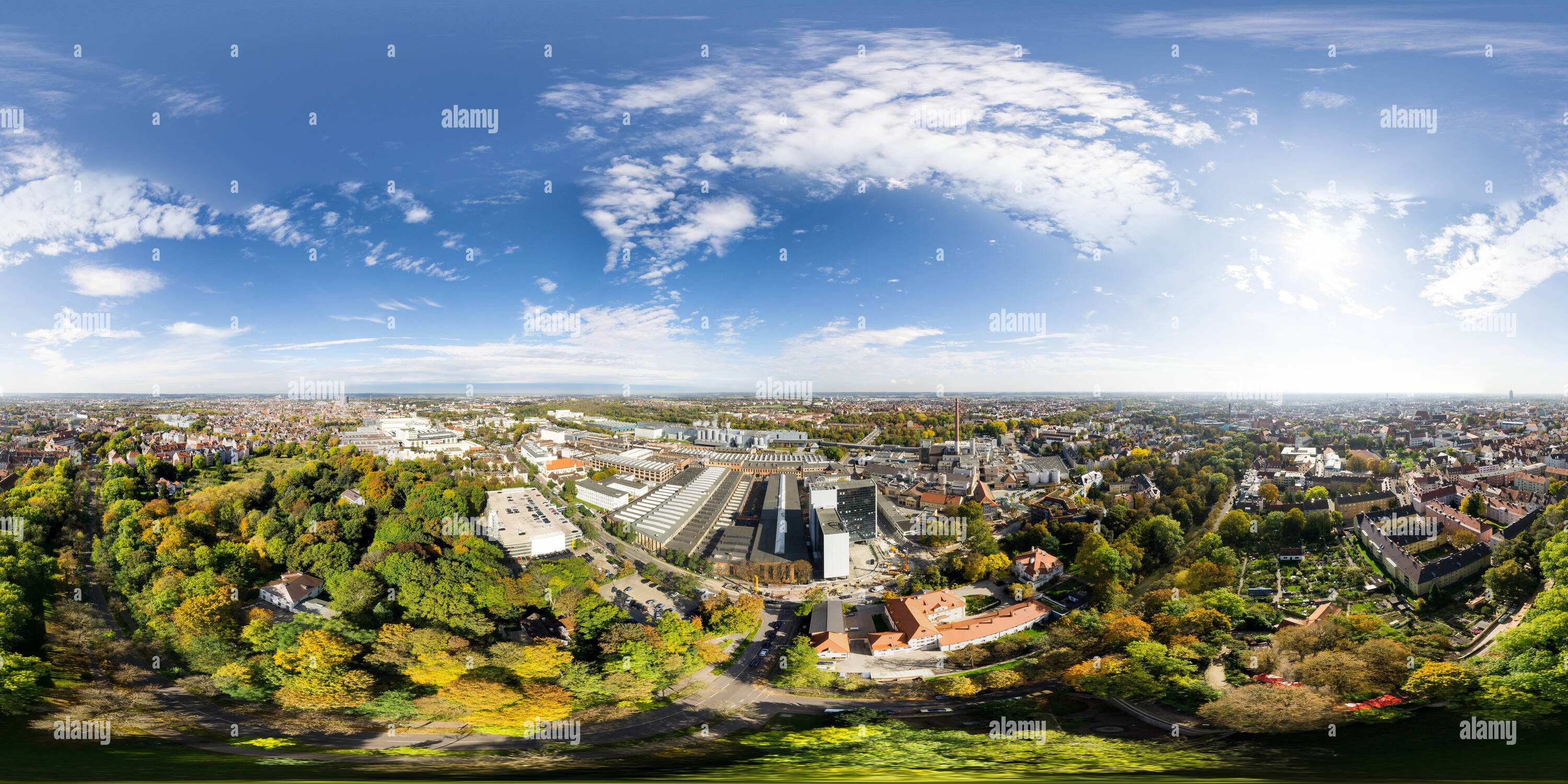 360° view of Aerial View Lug ins Land Augsburg - Alamy