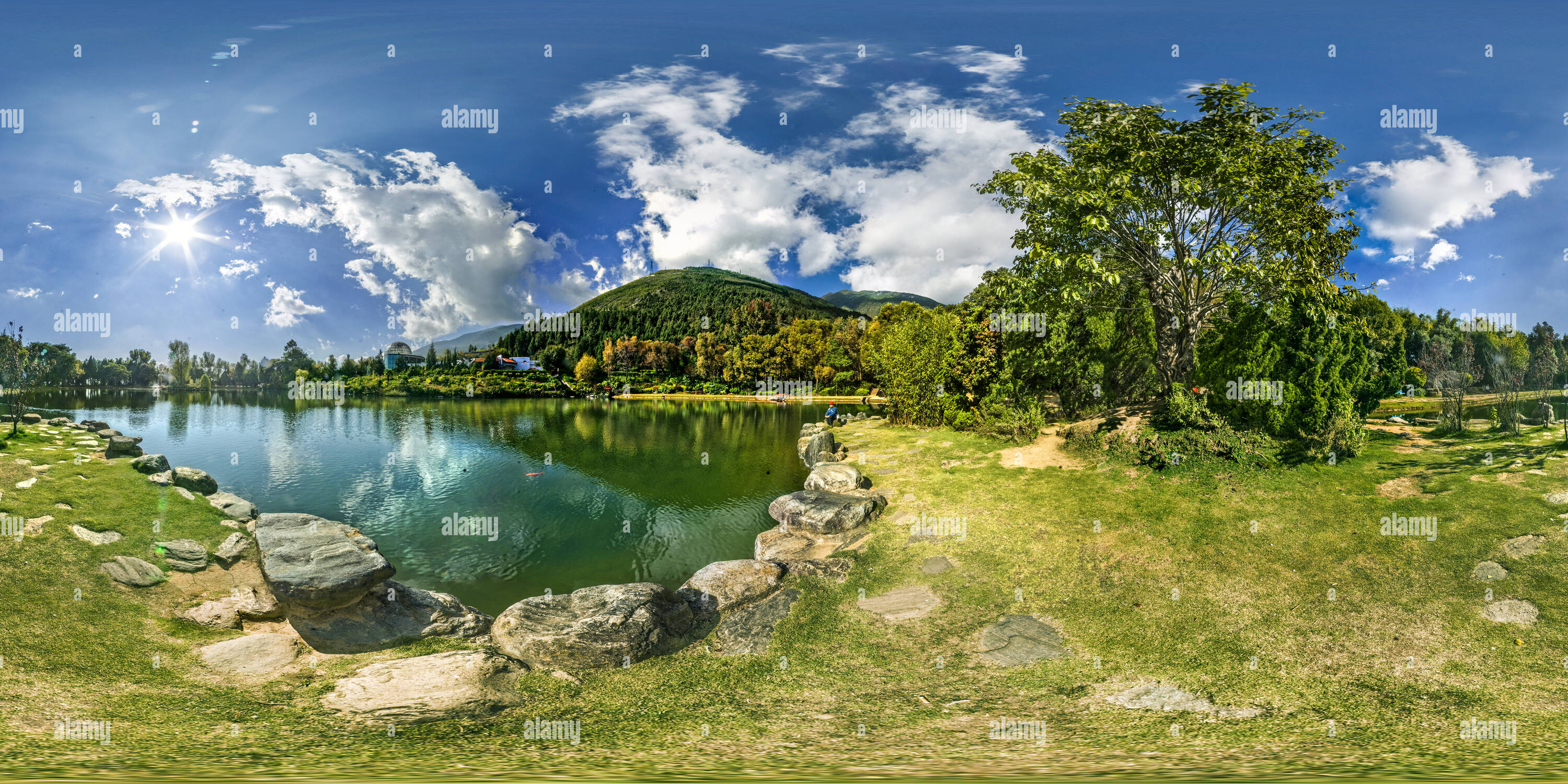360° view of yunnan Ancient City dali Butterfly Spring 2——The crescent ...