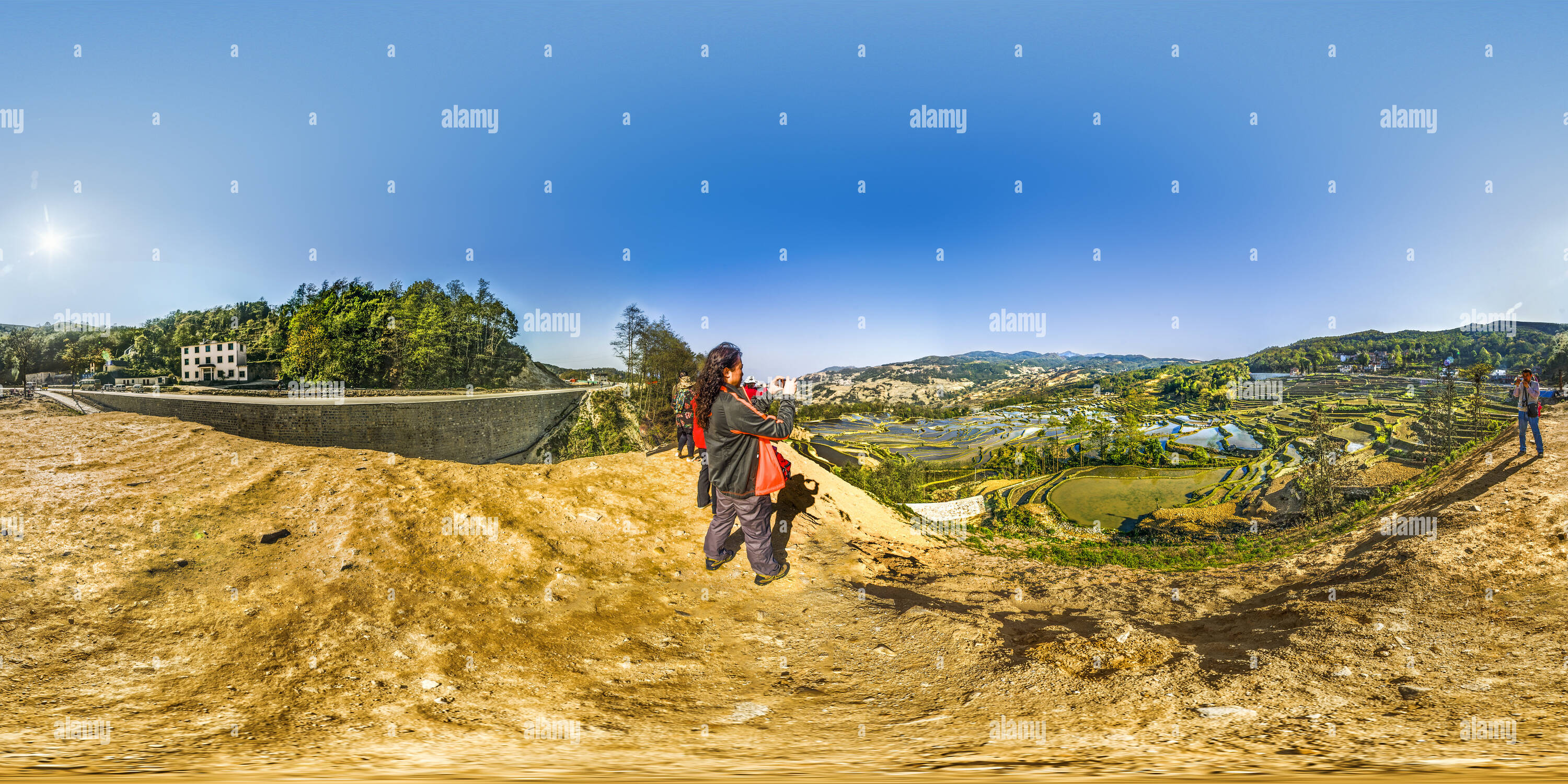 360° view of Terrace fields in Yuanyang 4——the masterpiece of the ...