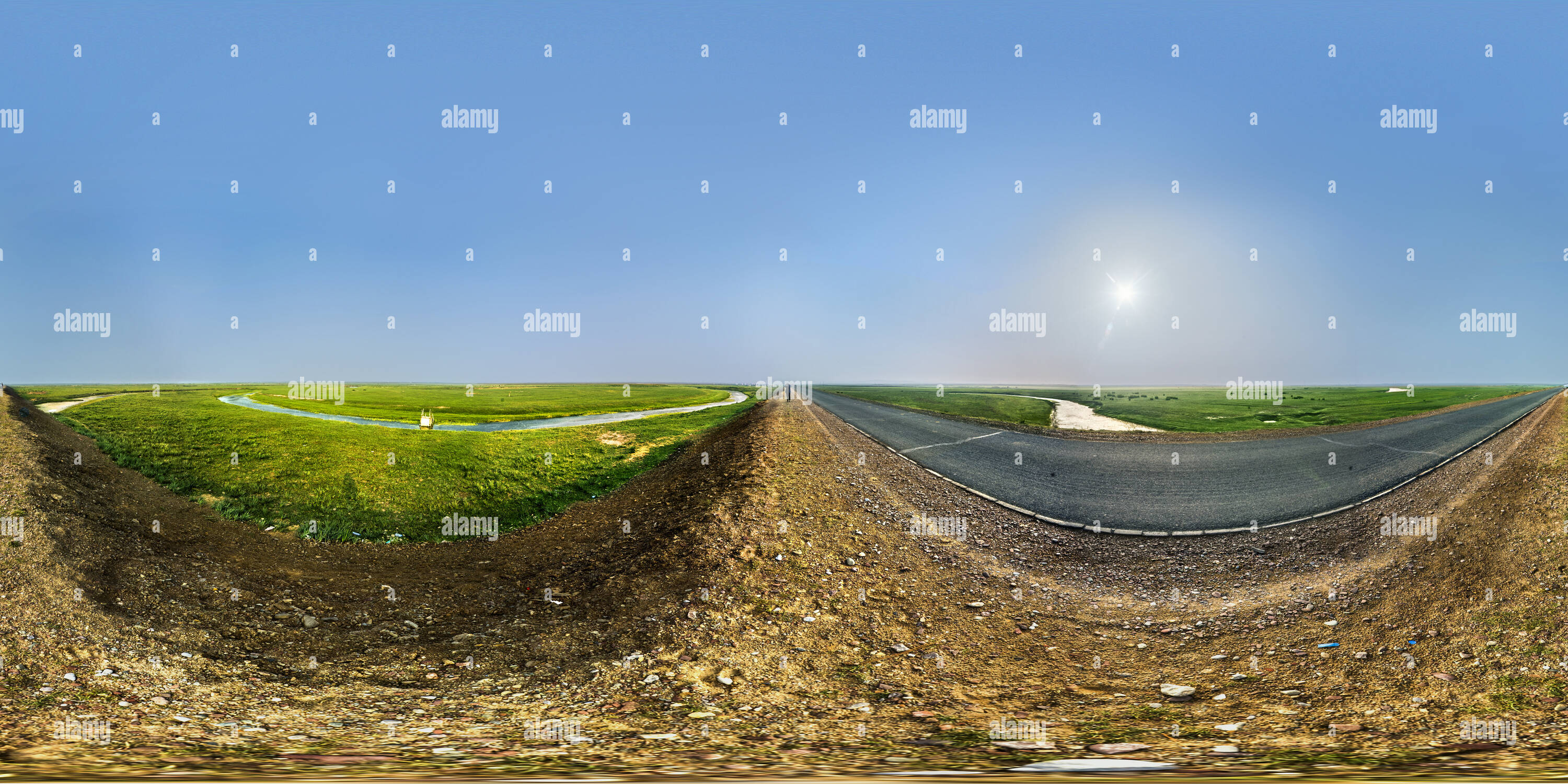 360° view of Inner Mongolia Chifeng Keshiketeng Qi Gong Geer Grassland ...