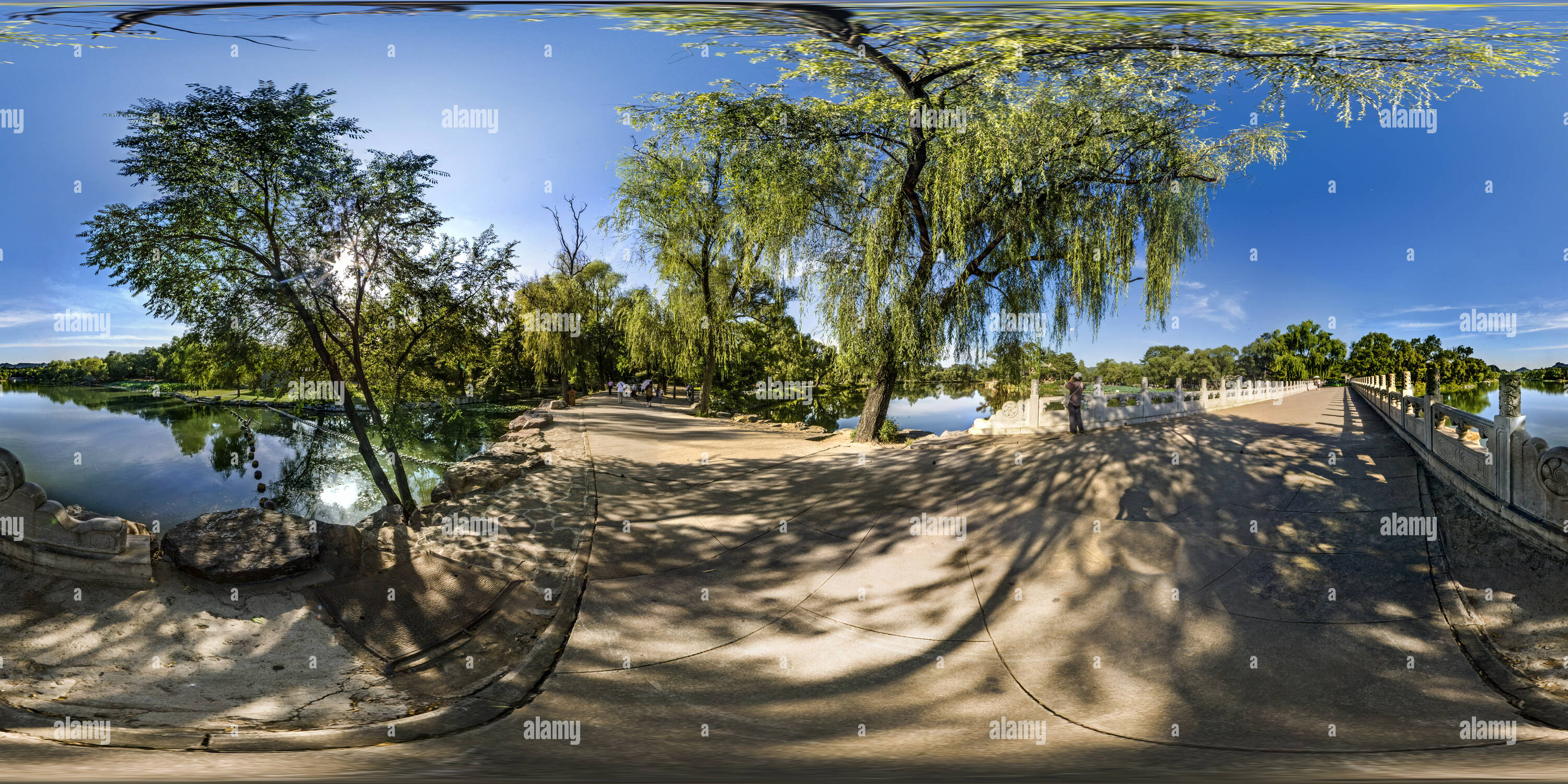 360° view of Hebei chengde Imperial Summer Villa 3—— garden and lake ...