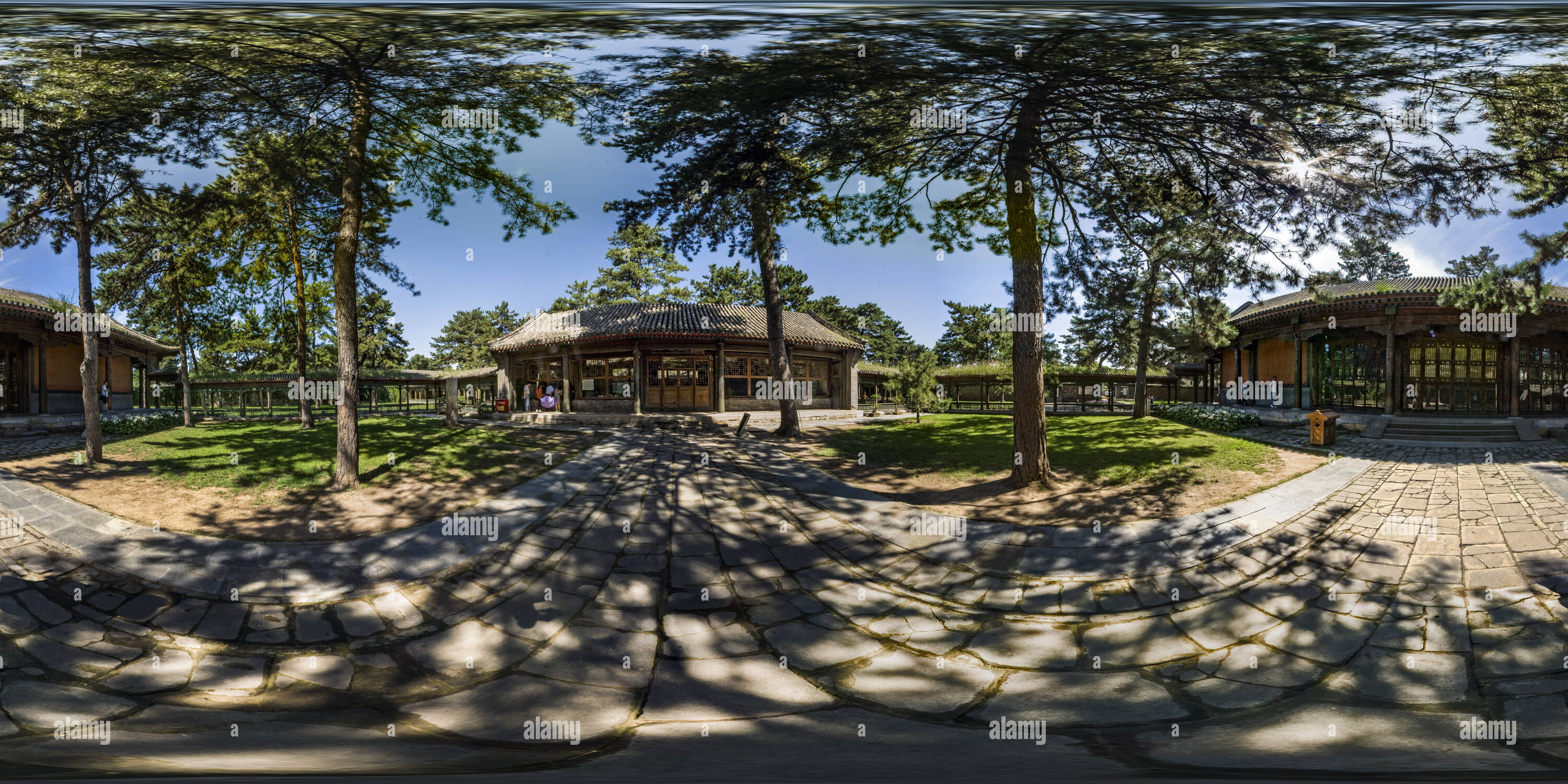 360° view of Hebei chengde Imperial Summer Villa 5—— Four knowledge ...